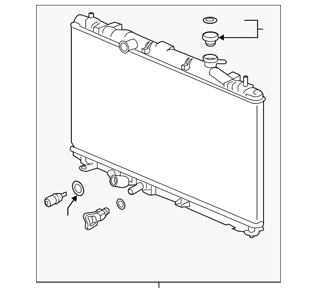 19010-6A0-A01 - Radiator Assembly 2018-2022 Honda Accord | Honda Parts ...
