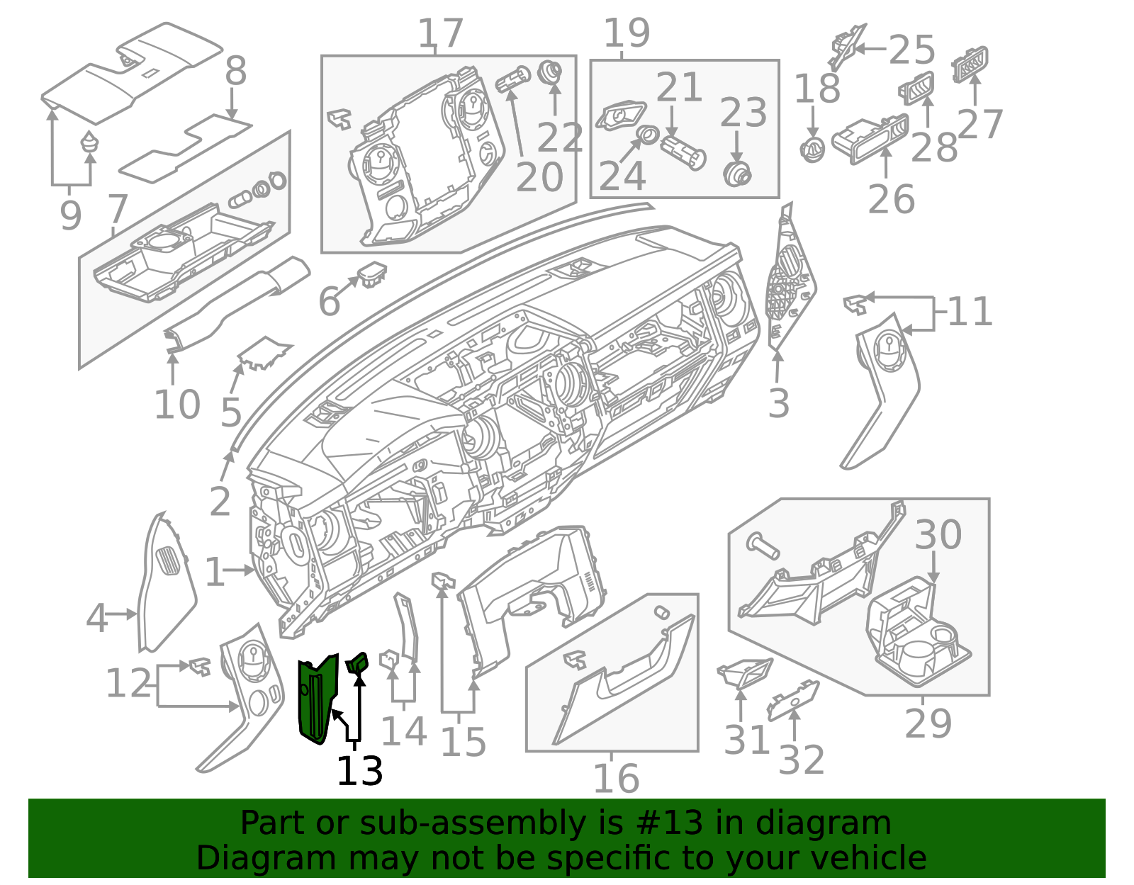Instrument Panel Bezel BC3Z-2504338-DB | Awesome Parts Ford