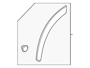 2021-2025 Nissan Rogue Edge Molding 78860-6RA0A | OEM Parts Online