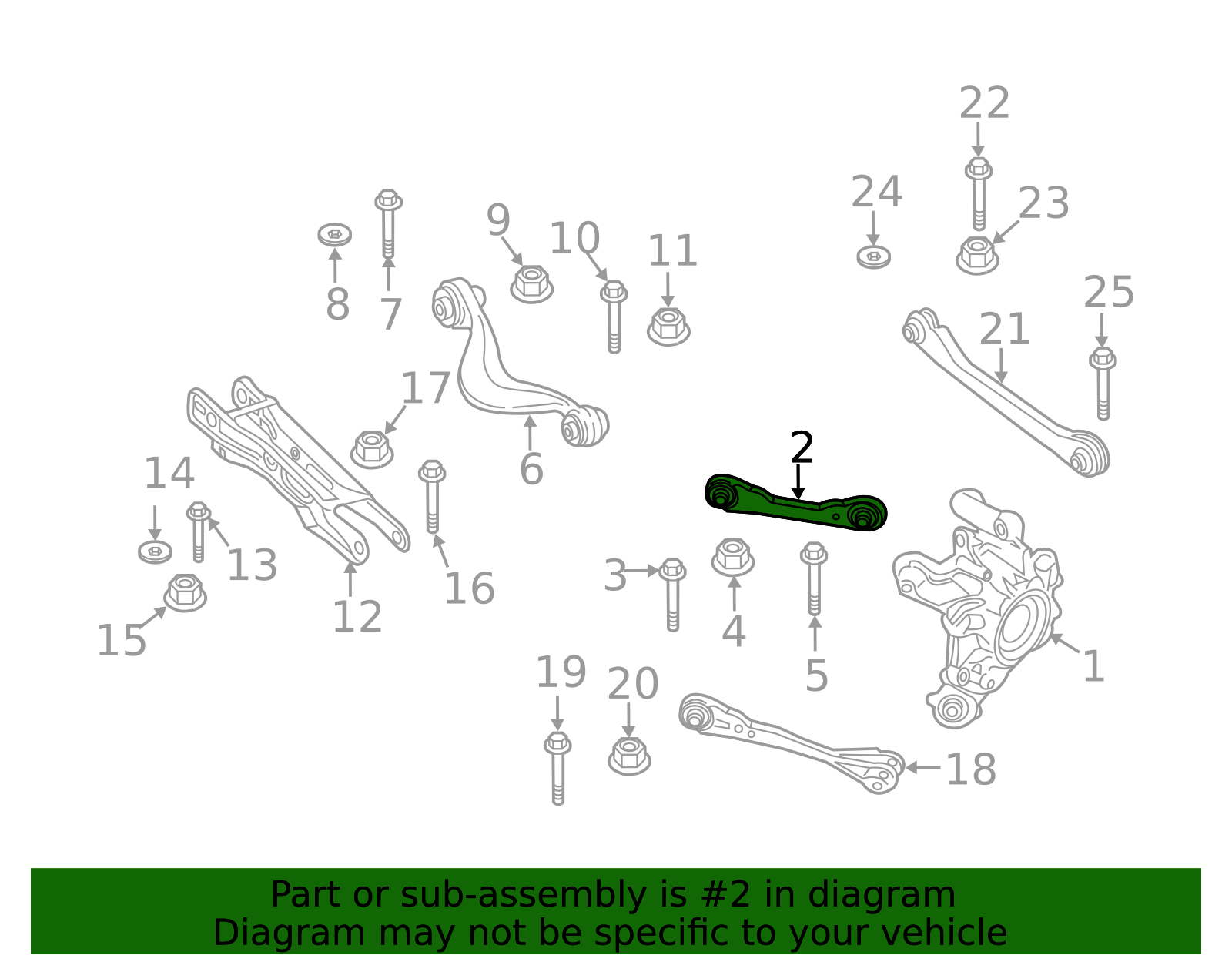 2019-2024 BMW Suspension Control Arm 31-10-6-878-082 | BMW OEM Parts