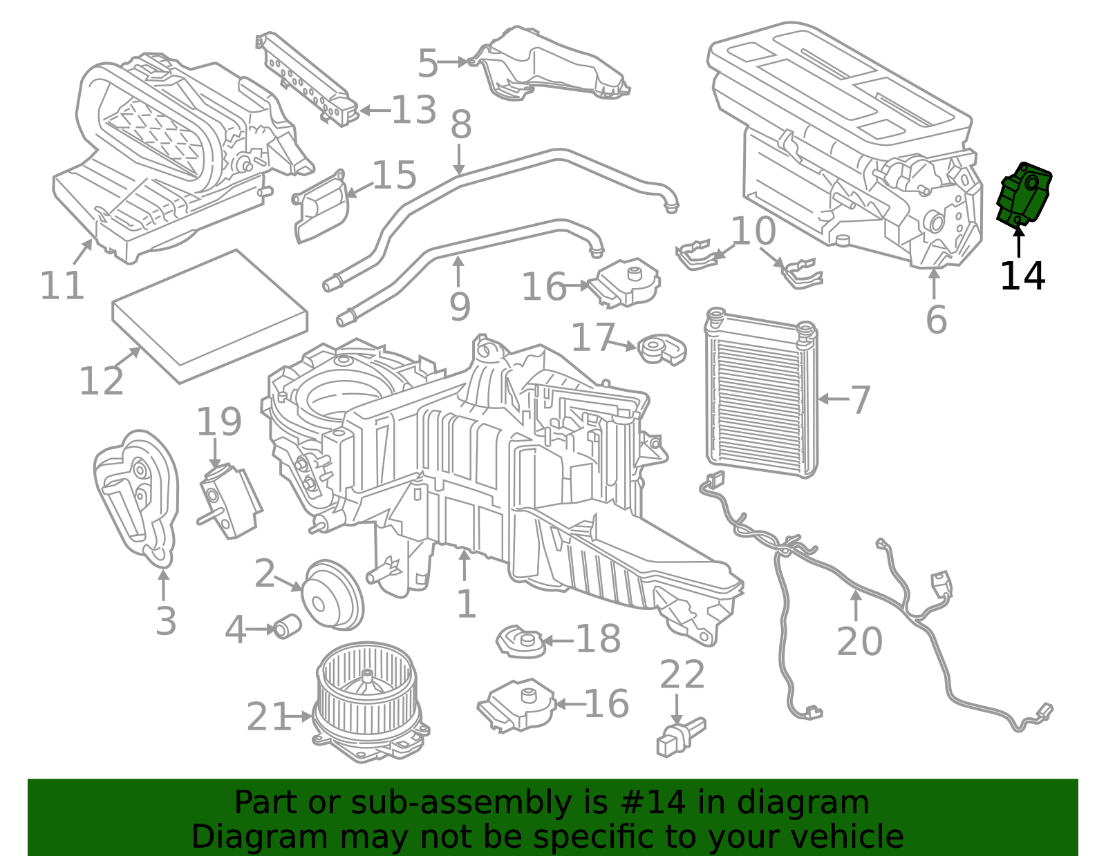 Genuine OEM Ford Part - Motorcraft™ HVAC Defrost Mode Door Actuator YH ...