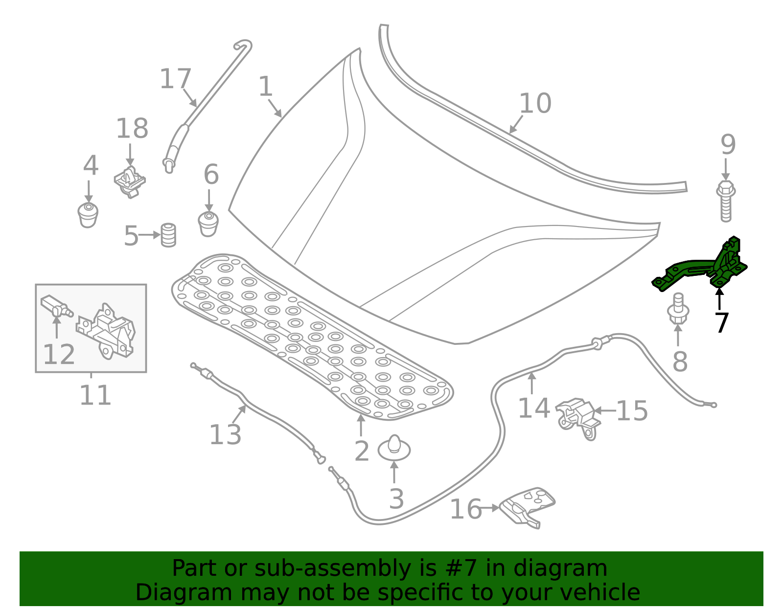 79110-H8000 - Hinge 2018-2023 Kia Rio | Kia.Parts Store