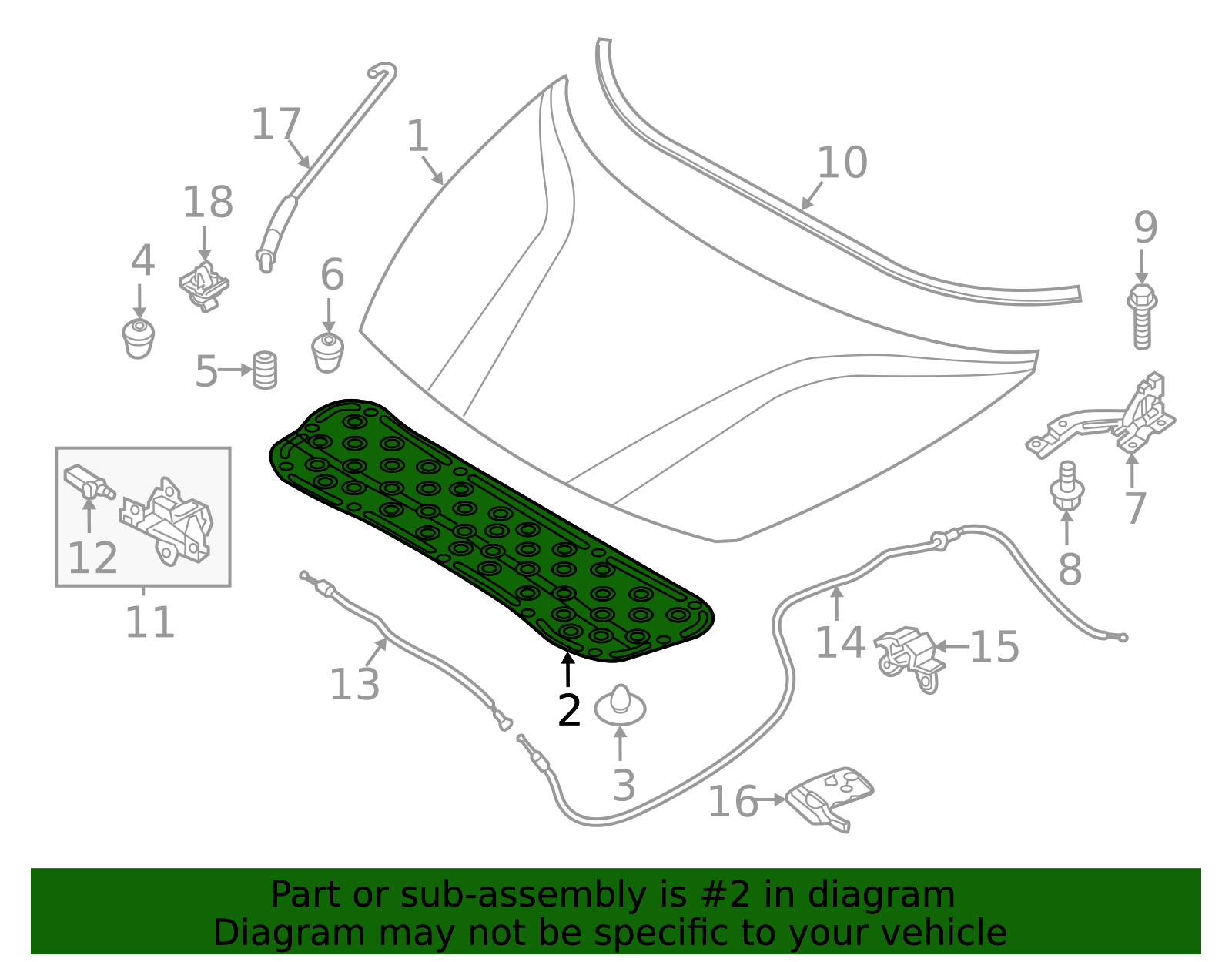 81125-H8000 - Insulator 2018-2023 Kia Rio | Kia.Parts Store