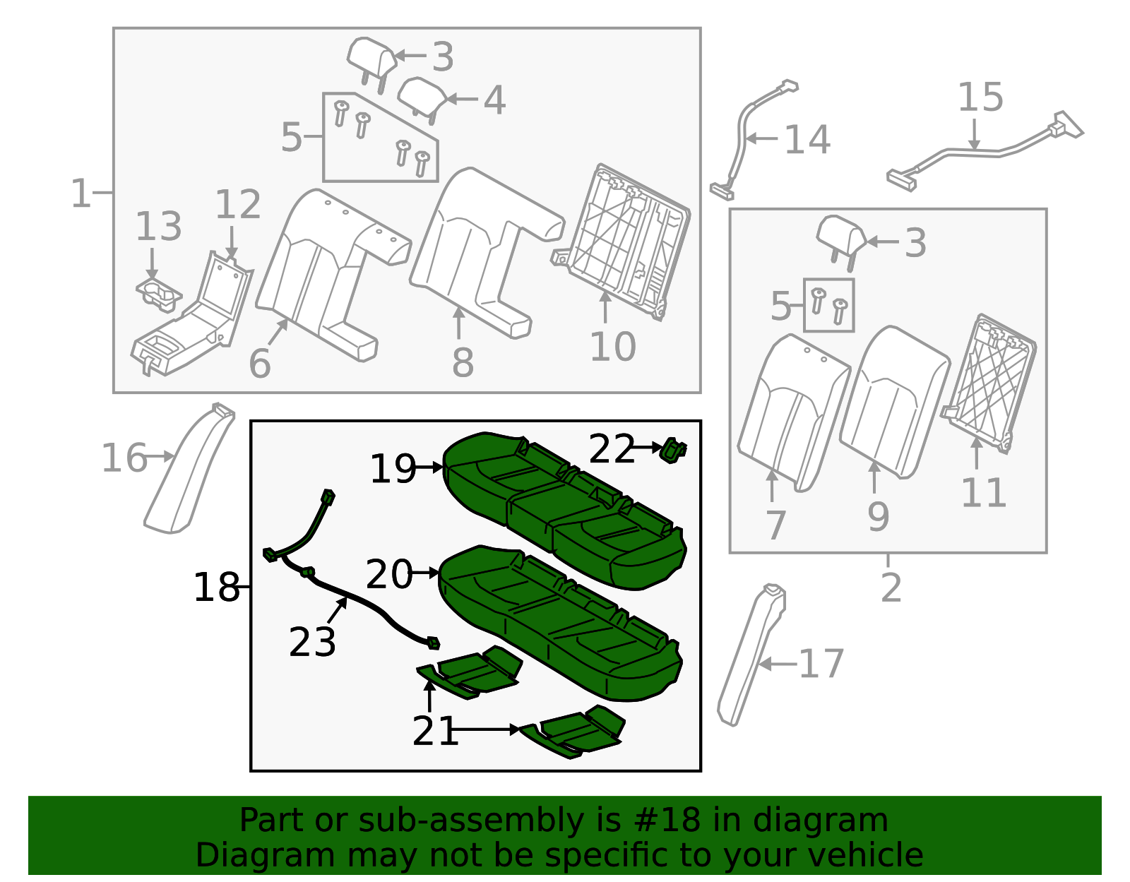 2016-2017 Hyundai Sonata Cushion Assembly 89100-E6120-S3P | QuirkParts
