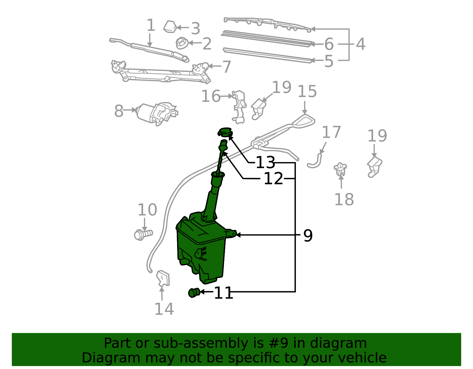 85315-21020 - Washer Fluid Reservoir Toyota San Diego Parts