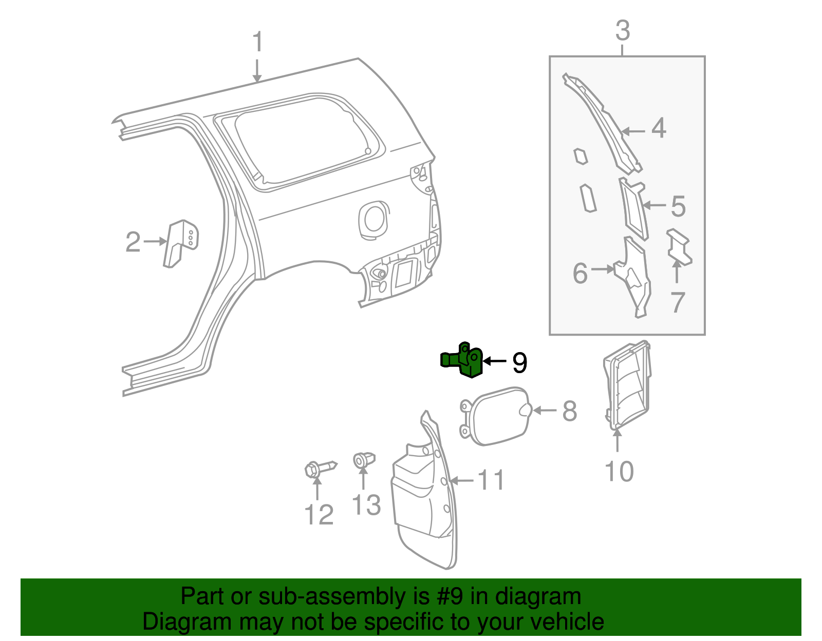 Genuine Toyota Fuel Door Spring part# 77366-35030 for 2005-2024 Toyota ...