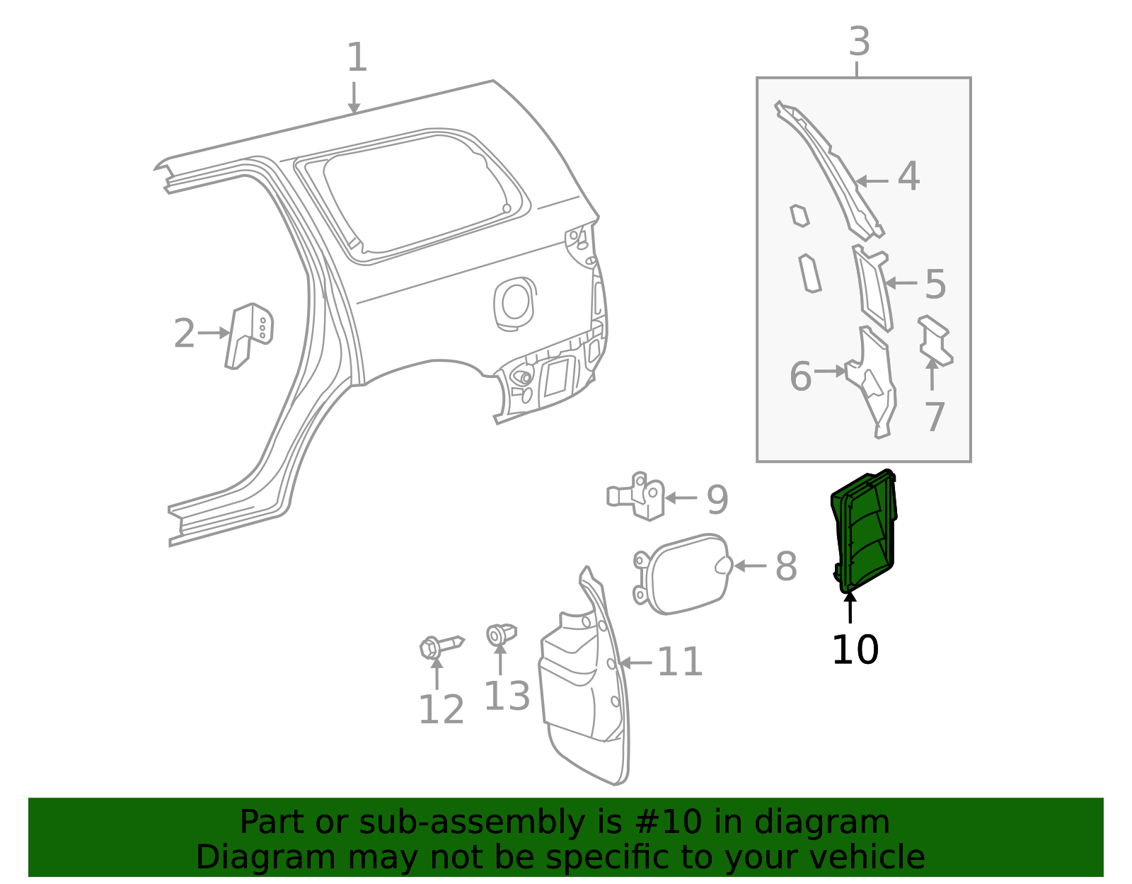 1996-2022 Toyota Pressure Vent 62940-AA012 | Toyota Parts Center
