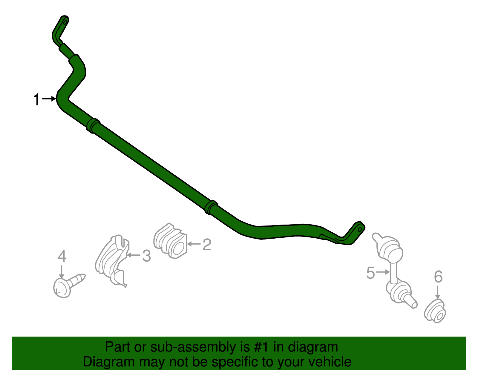2017-2024 Nissan Armada Stabilizer Bar 54611-1LA0B | Nissan Parts Central
