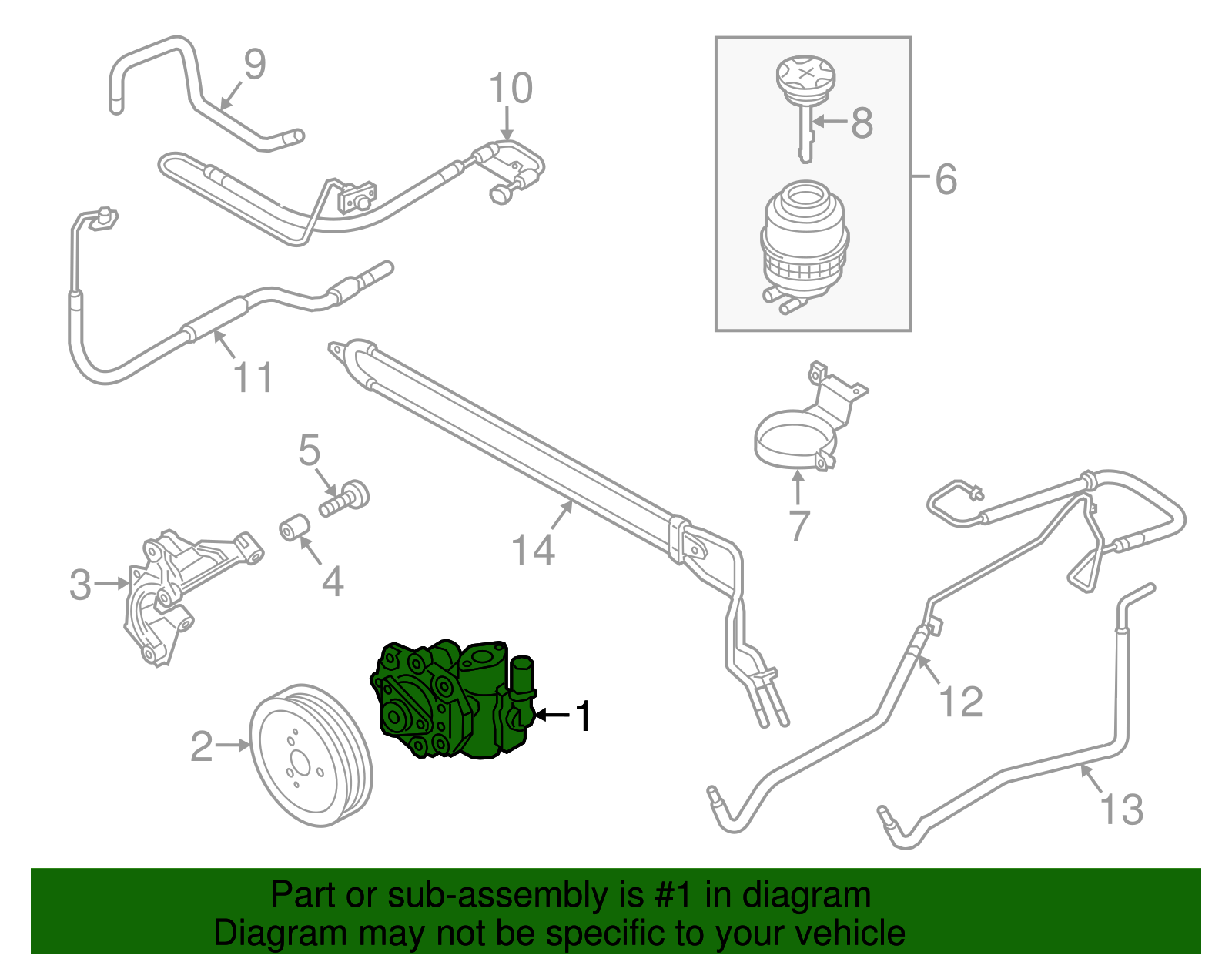 4H0-145-156-N - Power Steering Pump 2013-2014 Audi A8 Quattro | Audi ...