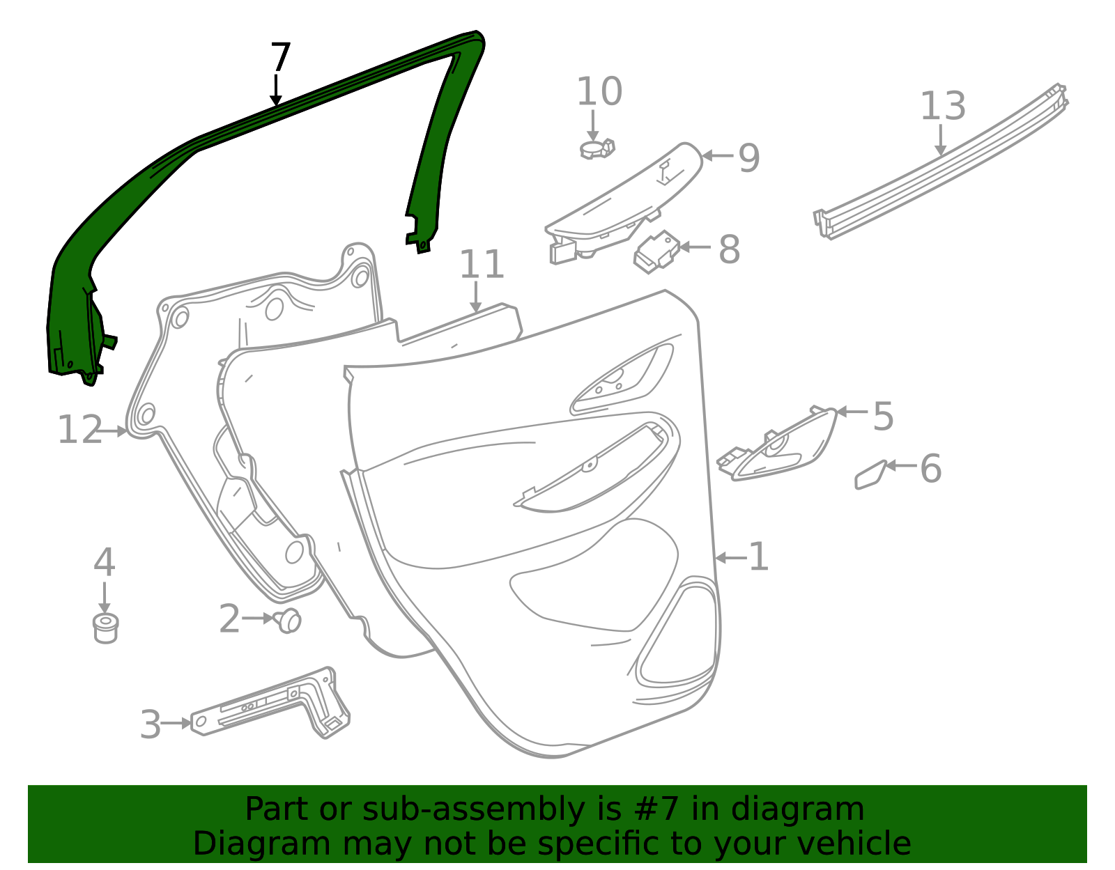 2020-2025 Buick Encore GX Window Trim 42728544 | Parts McElveen
