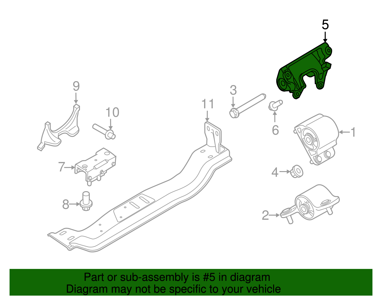 2017-2025 Ford | Mount Bracket | MC3Z-6030-B | Walls' Ford Parts