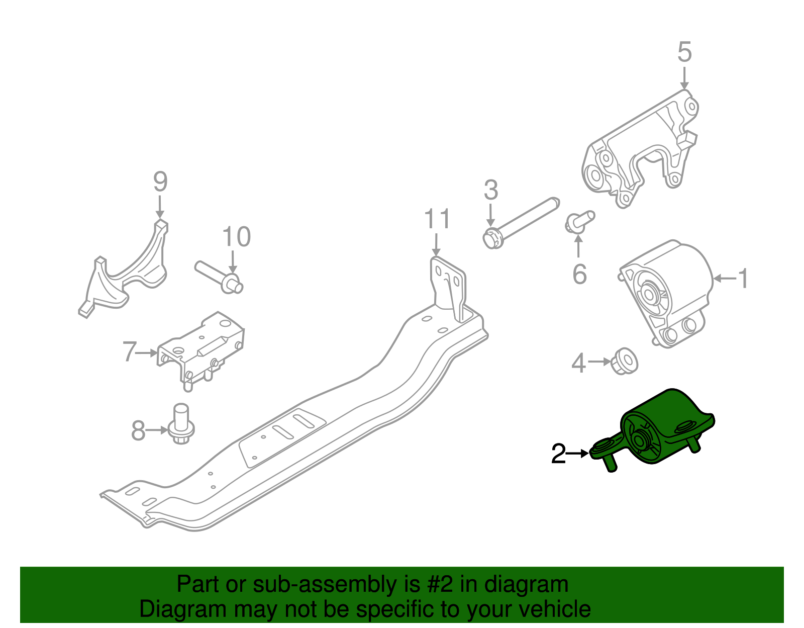 2017-2022 Ford Mount LC3Z-6038-B | Ford OEM Parts Outlet