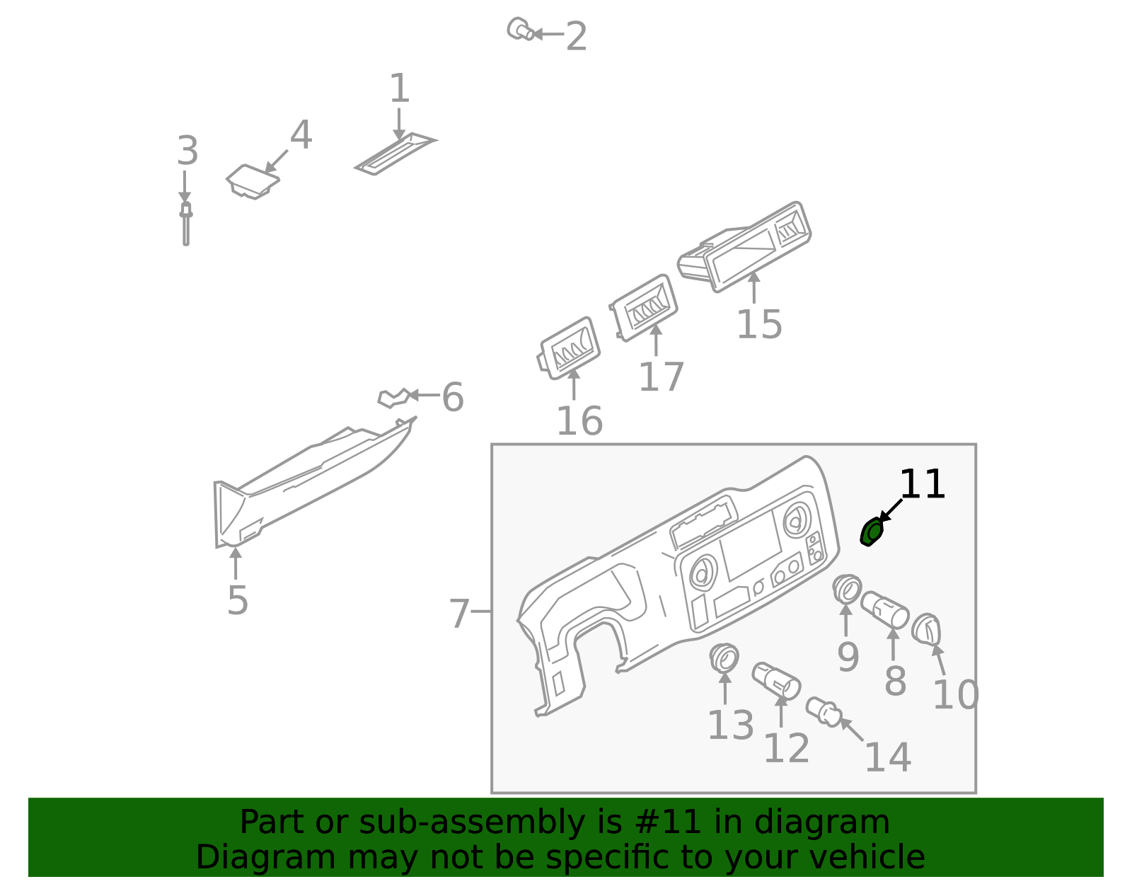 5C3Z-25047A04-JAA - Instrument Panel Bezel 2009-2026 Ford | Ford Parts ...