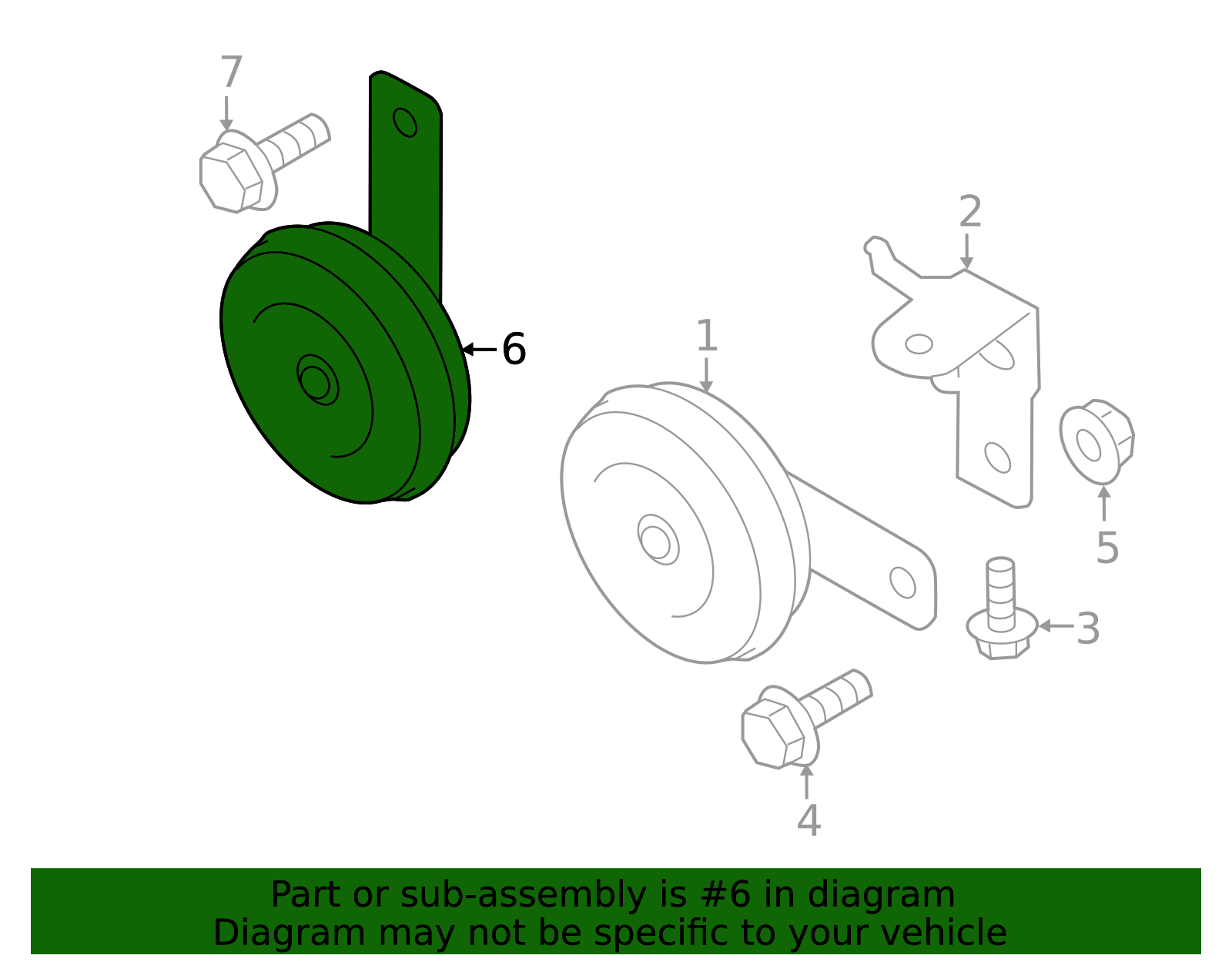 SU003-02626 - High-Quality Horn for 2013-2025 Toyota | AutoNation Parts
