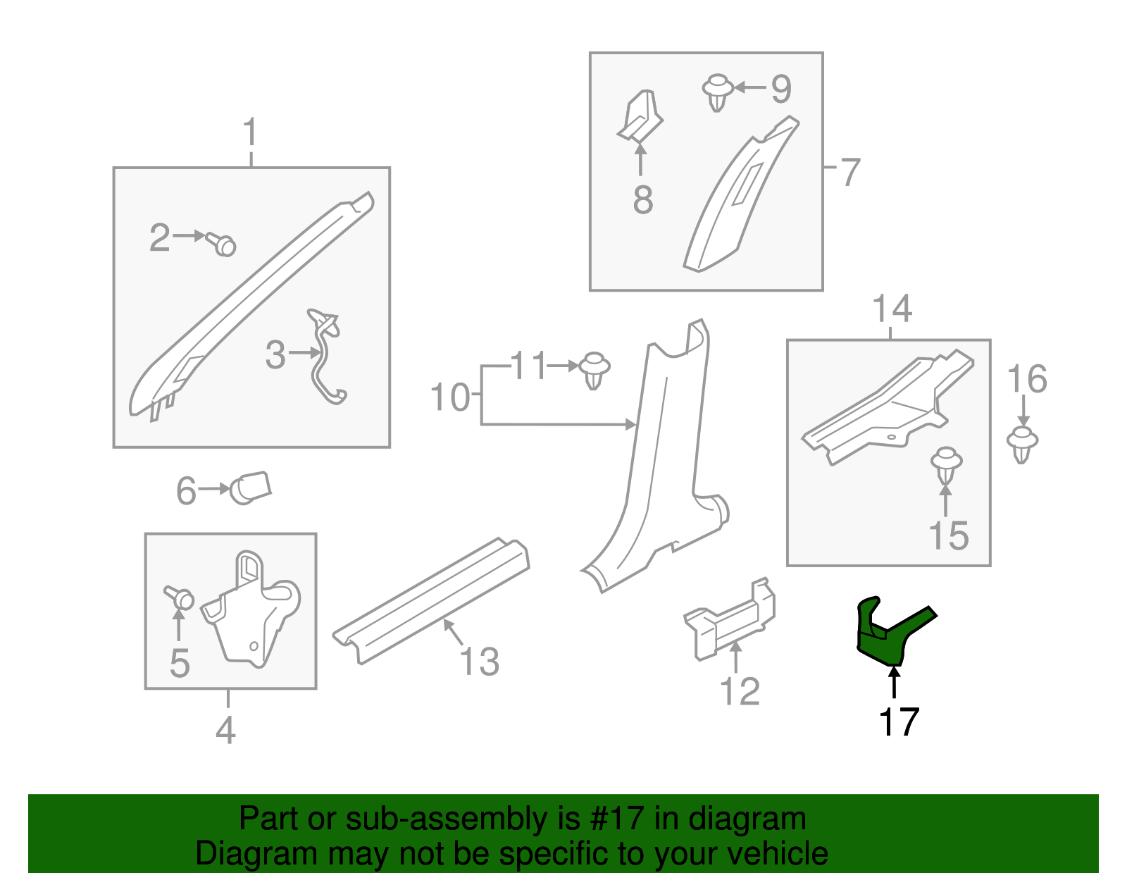 2014-2025 Mitsubishi Rear Sill Plate Lower Cover 7656A180XA ...