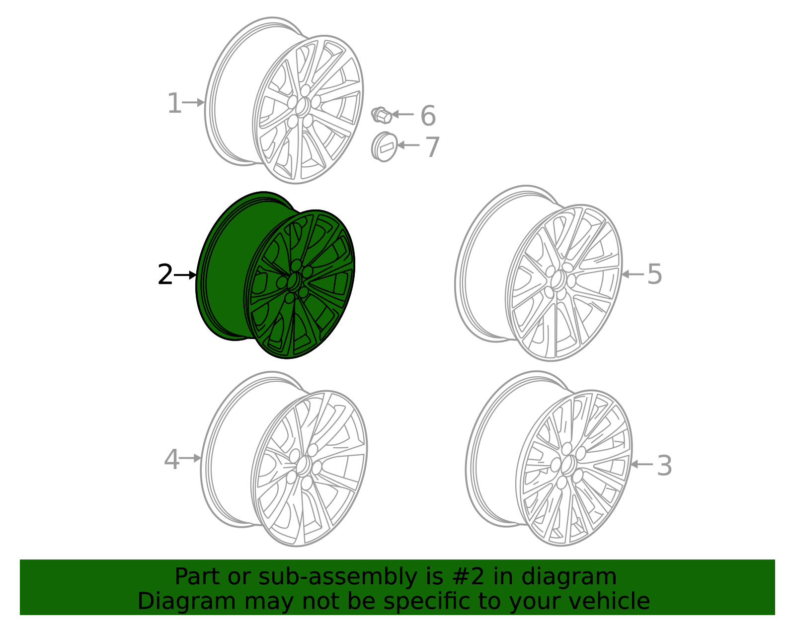 2020-2024 Cadillac CT5 18x8.5 Aluminum Wheel 84004237 | Shop Matick Parts
