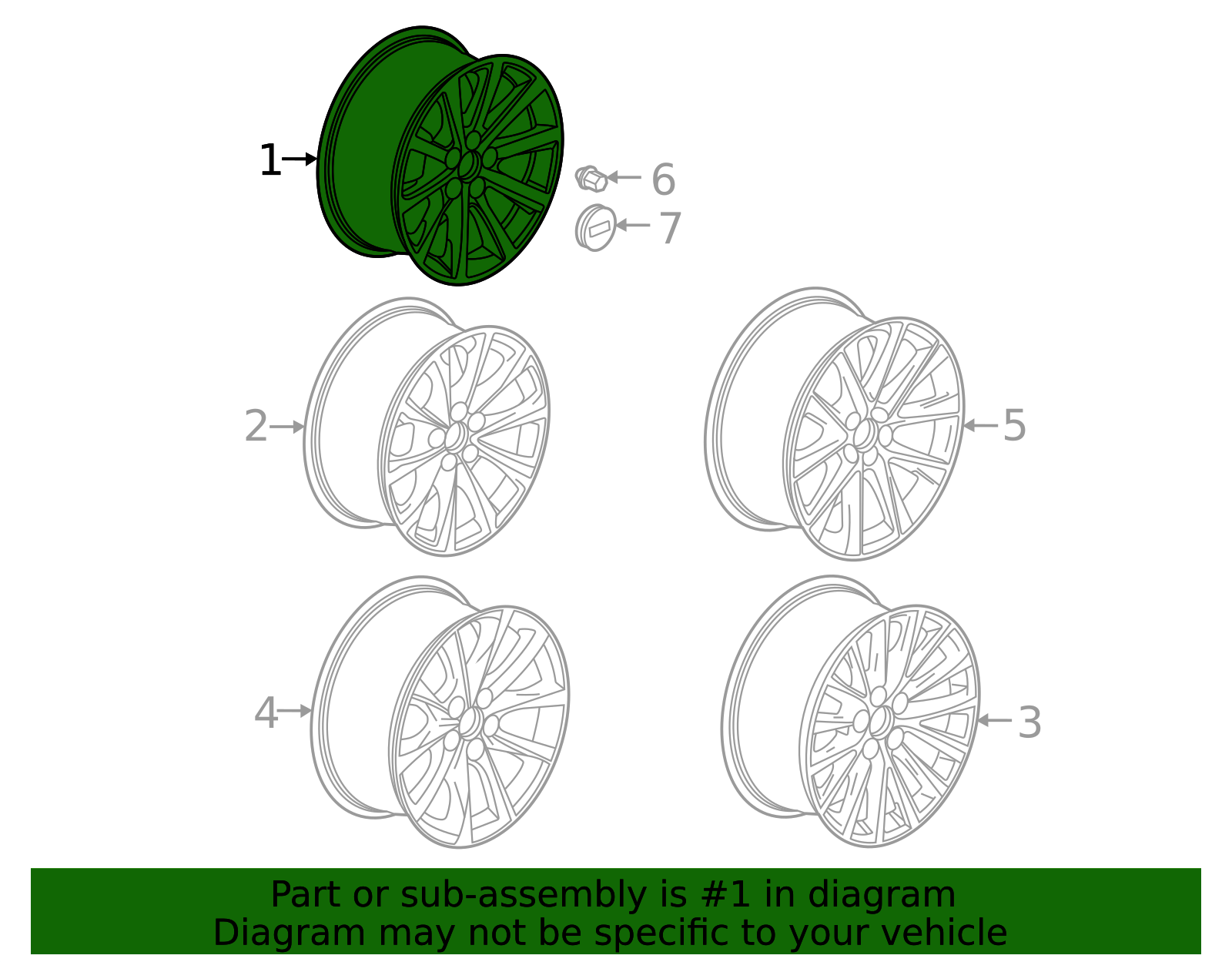2020-2024 Cadillac CT5 18x8.5 Aluminum Wheel 84004234 | Shop Matick ...