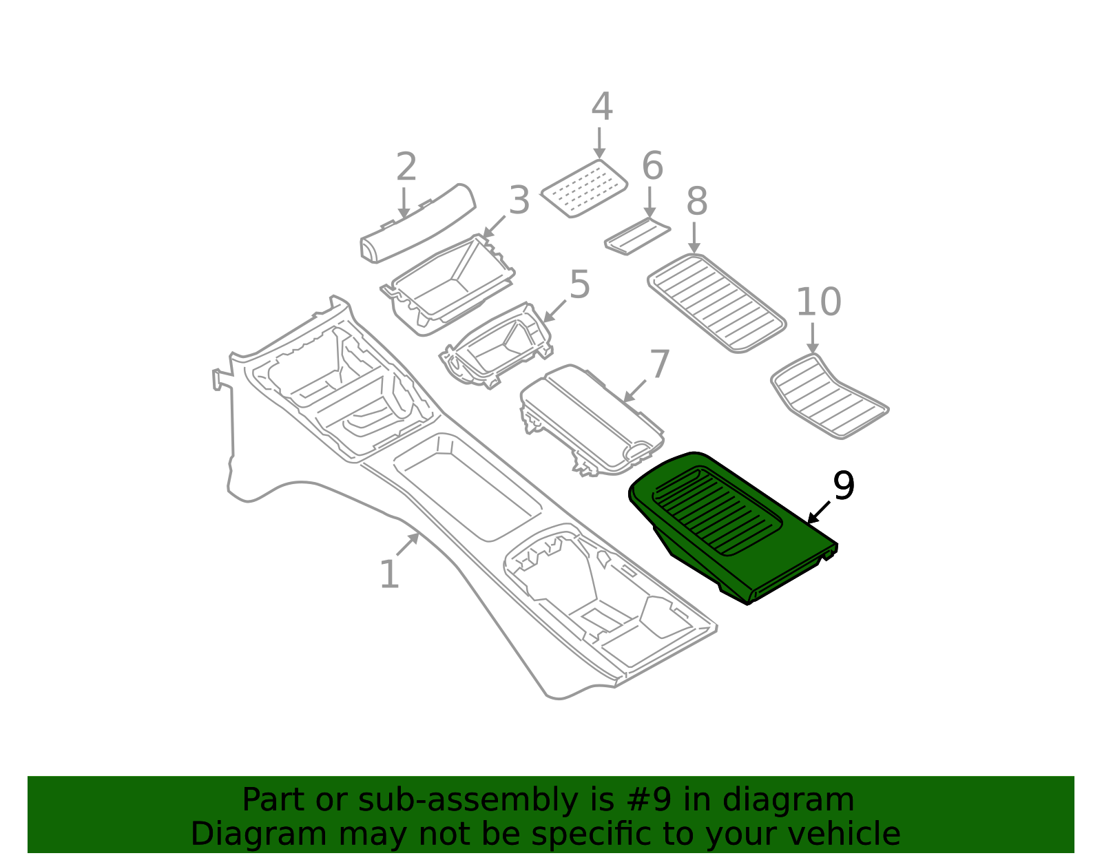 51166963915 - Rear Cover (51-16-6-963-915) | BMW of South Atlanta Parts