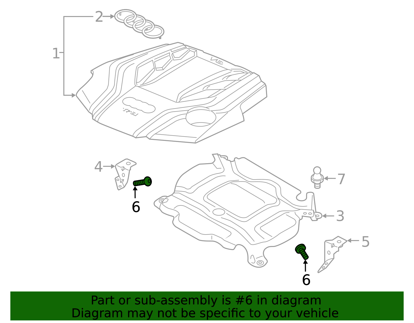 N-103-352-06 - Shield Bolt 2016-2025 Audi | Audi OEM Parts