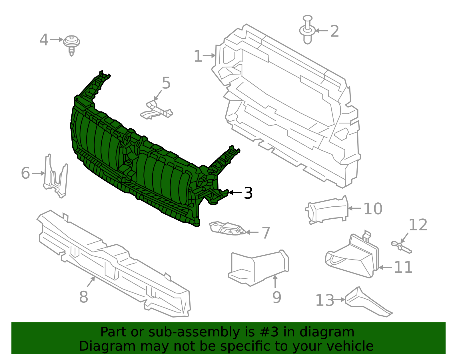 Radiator Air Deflector - OEM Engine Cooling Channel | AutoNation Parts