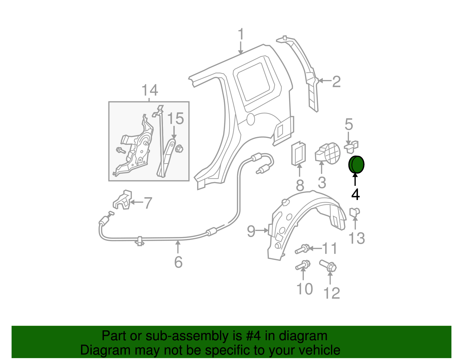 74481-SZA-A01ZZ - 2009-2015 Honda Pilot - Lid Fuel Filler | Honda Car ...