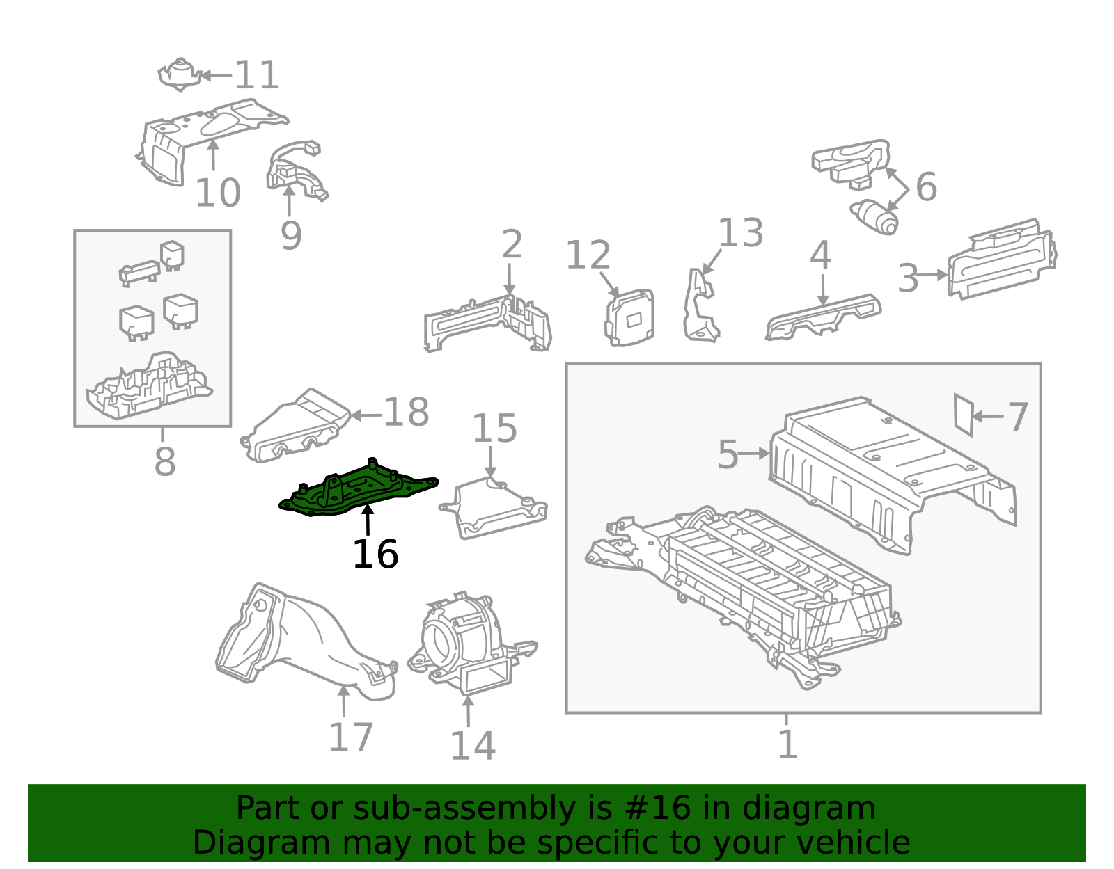 2010-2017 Toyota Air Inlet Duct Bracket G920U-47010 | Toyota Parts Center