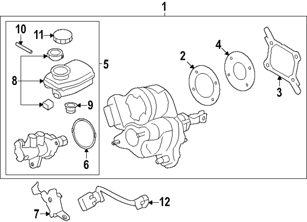 26457FN000 - 2024 Subaru - Power Brake Booster Spacer | Subaru Parts HQ