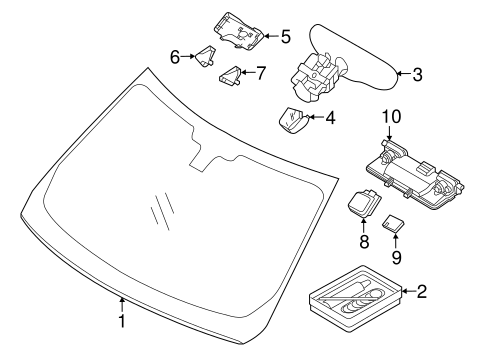 Glass - Windshield for 2022 Land Rover Range Rover | Jaguar Land Rover Cary