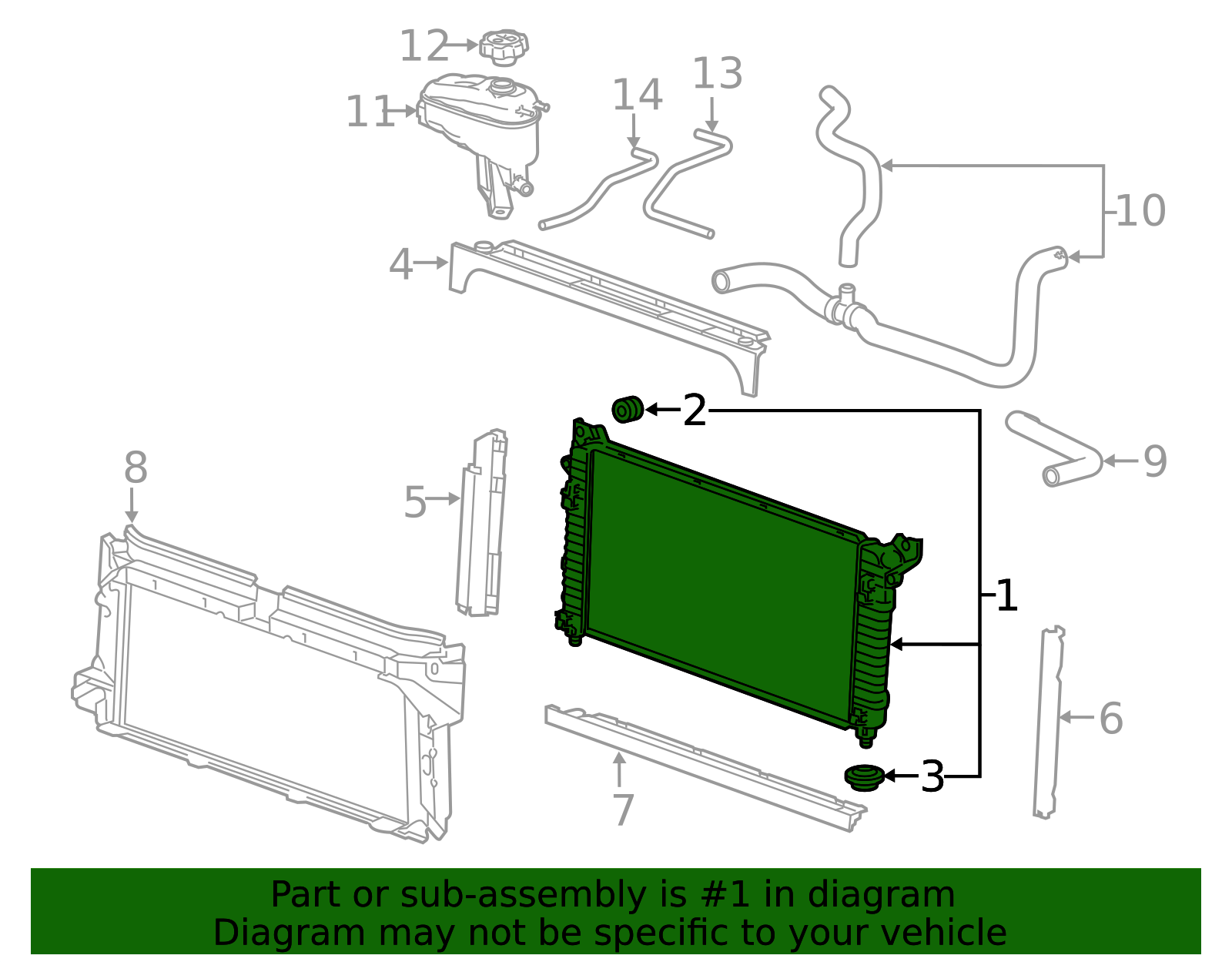 2015-2020 GM Radiator 84164905 | QuirkParts