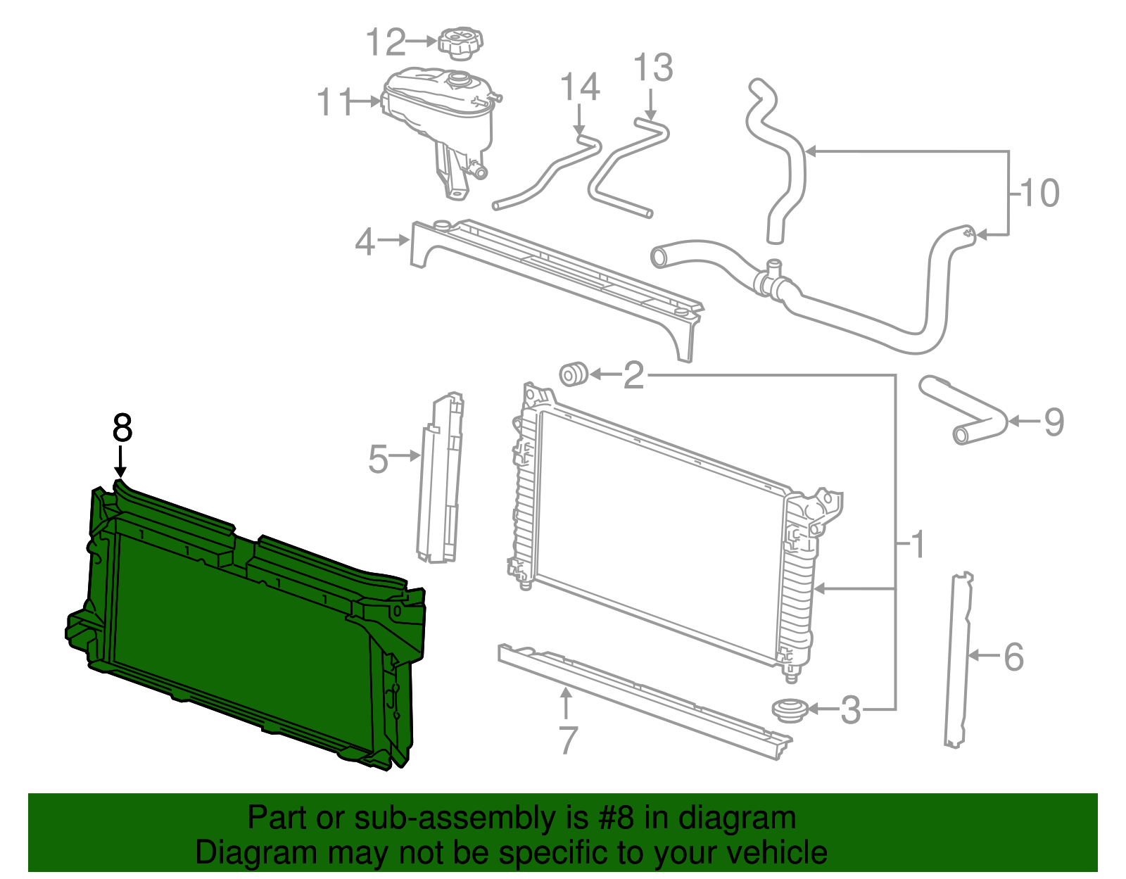 84241506 - 2015-2020 GM - Radiator Air Seal | Partners Chevy