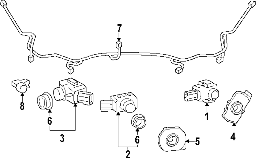 89348-47320-C0 - Sensor Retainer - 2023-2025 Toyota | OEM Genuine ...