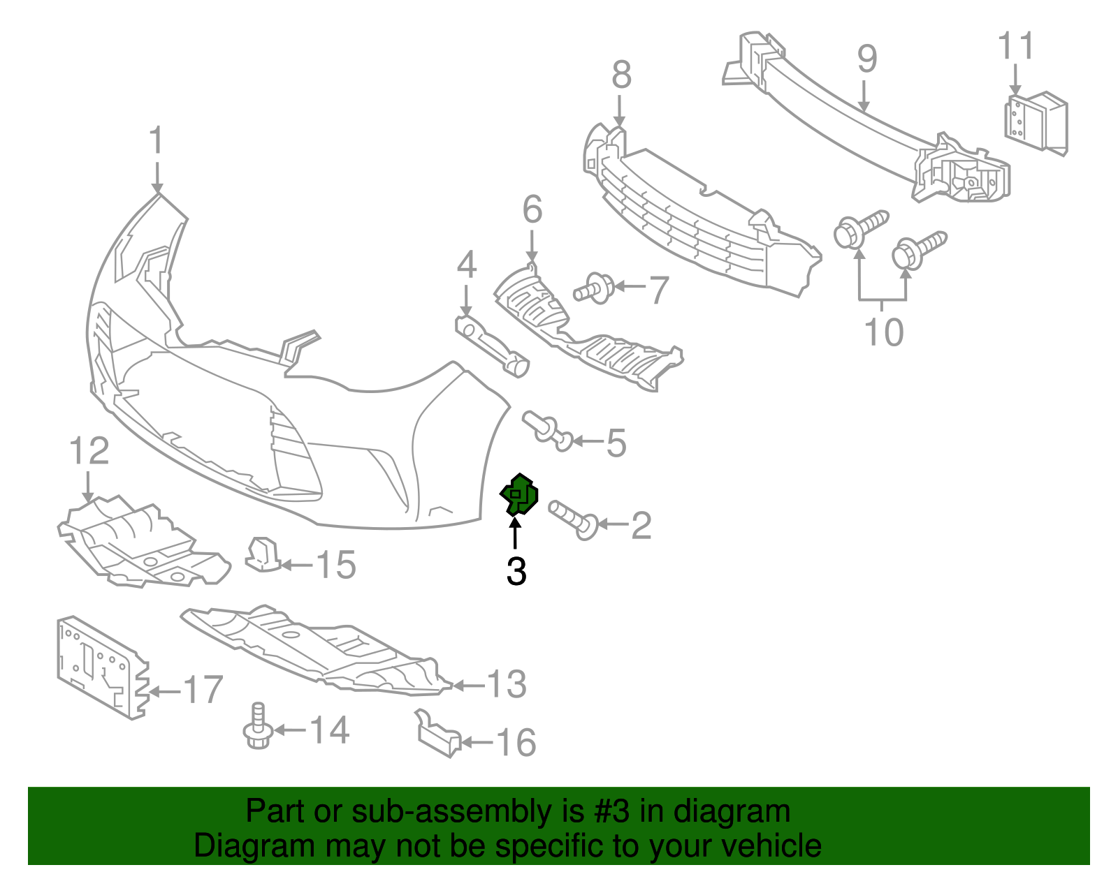 53879-06100 - Retainer, Front Fender Liner 2012-2020 Toyota | Longo ...