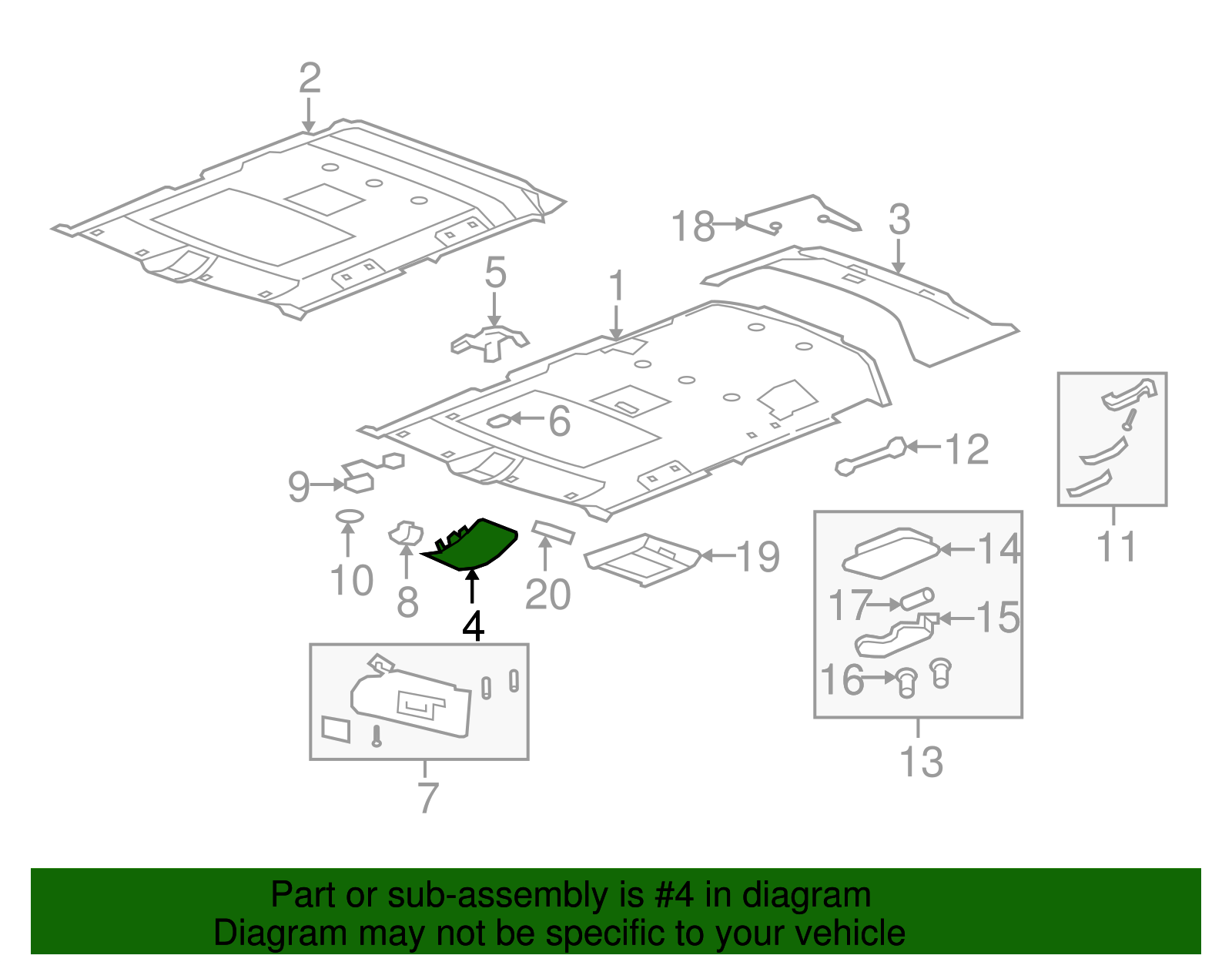 2008-2009 Hummer H2 Console 25857308 | Capital Chevy Parts