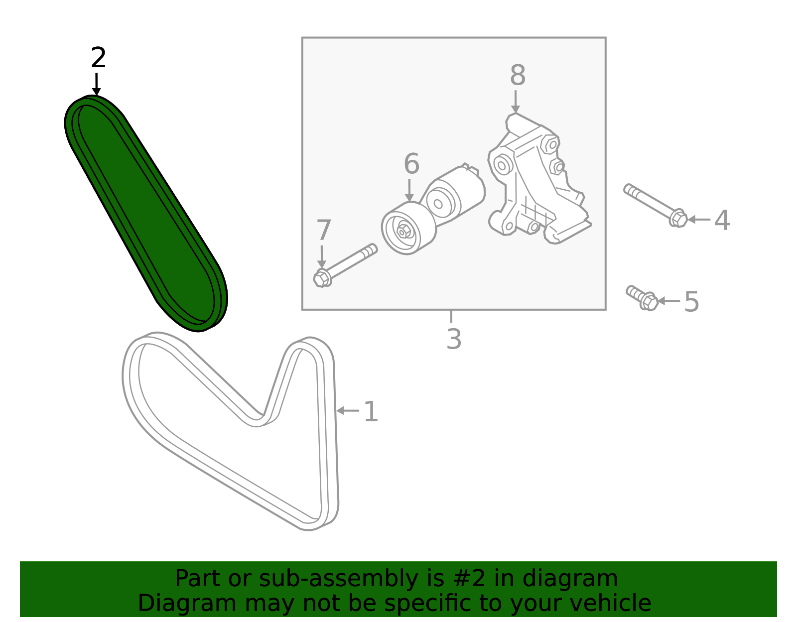 25212-2CTB0 - High-Quality Accessory Drive Belt for 2019-2023 Genesis ...