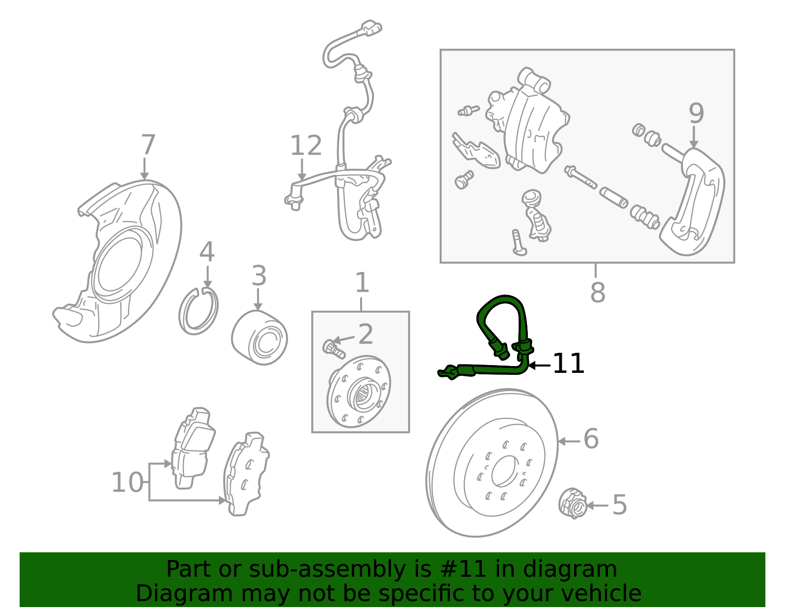 2000-2005 Toyota MR2 Spyder Brake Hose 90947-02B61 | MotorMotor