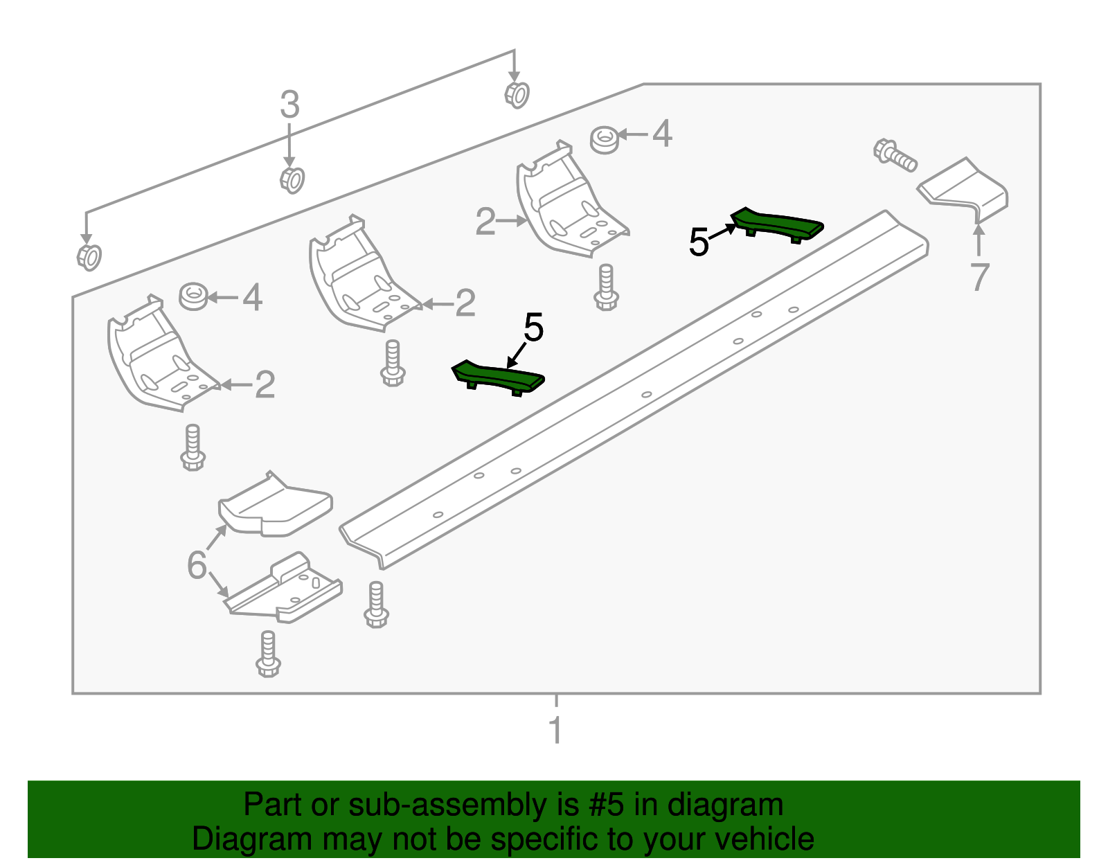 2015-2024 Ford Running Board Step Pad FL3Z-16490-DA | TascaParts.com
