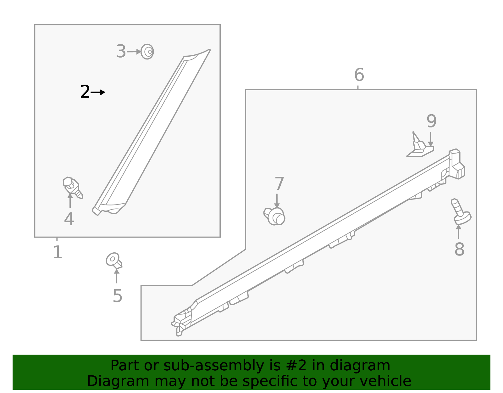 2022-2024 Mitsubishi Pillar Molding Clip 7405A959 | Mitsubishi Part Store