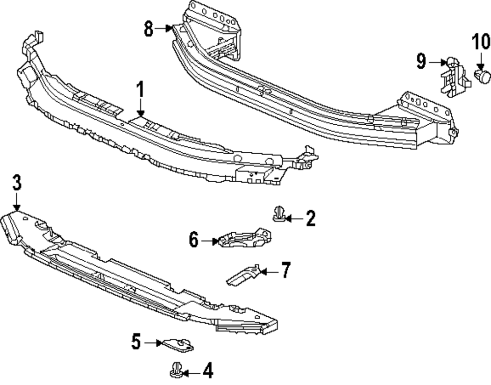2025 Honda Civic Lower Support 71175-T56-A50 | Honda Factory Parts
