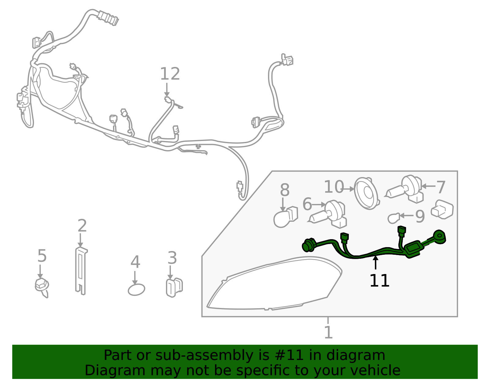 2006-2016 Chevrolet Headlamp Wiring Harness 25842432 GM | GMPartsDirect.com