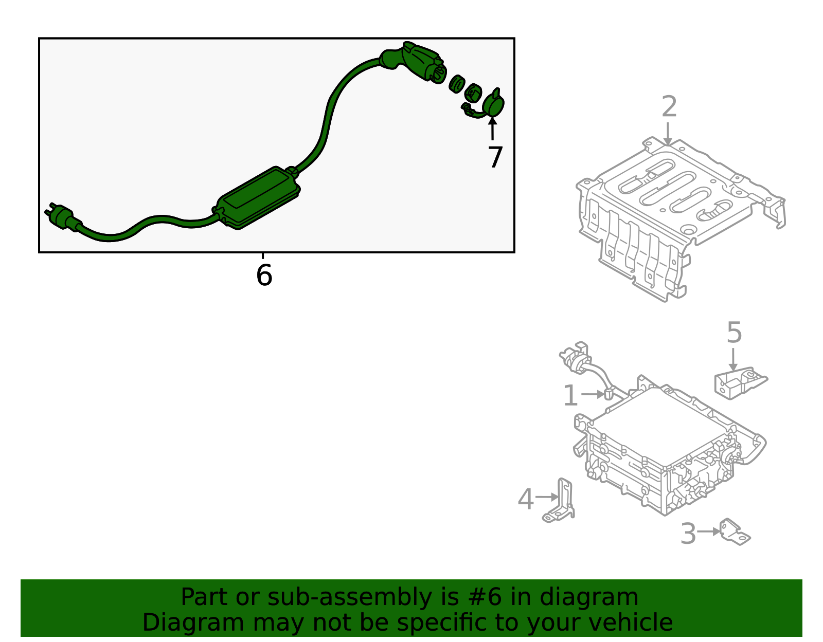 2018-2022 Mitsubishi Outlander PHEV Charge Cable 9482A347 | Factory ...