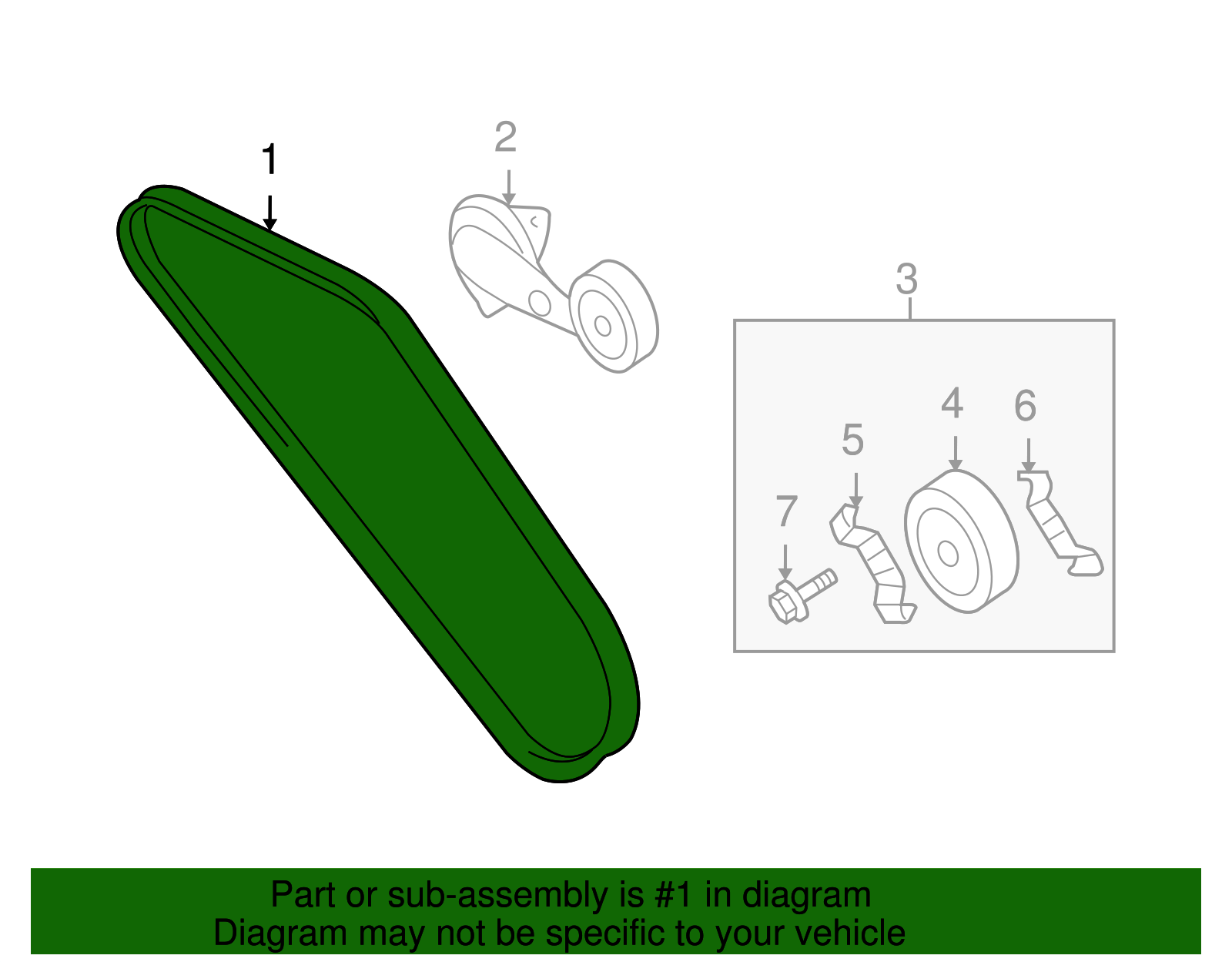 Hyundai - 25212-37182 - Serpentine Belt - 1999-2009 Hyundai | OEM ...