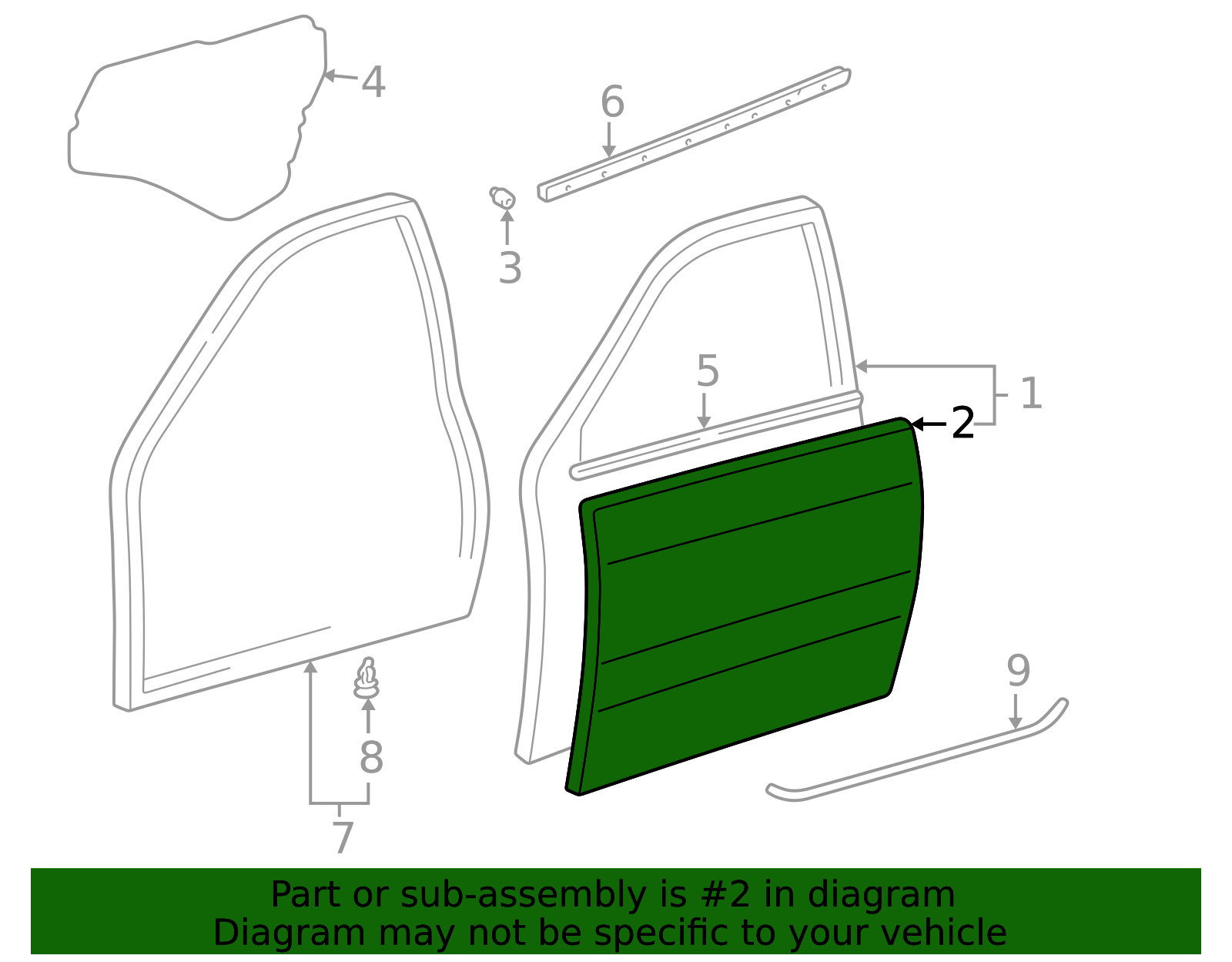1998-2007 Lexus LX470 | Outer Panel | 67112-60300 | OEM Vehicle Parts
