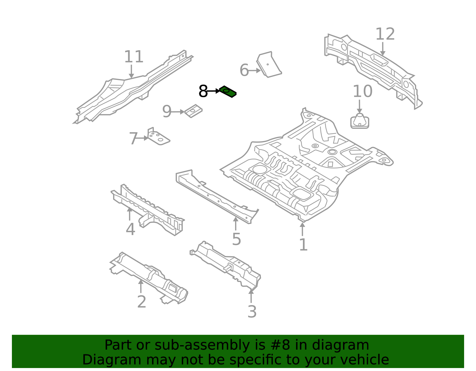 2005-2009 Hyundai Tucson Seat Bracket 65545-2E010 | MotorMotor