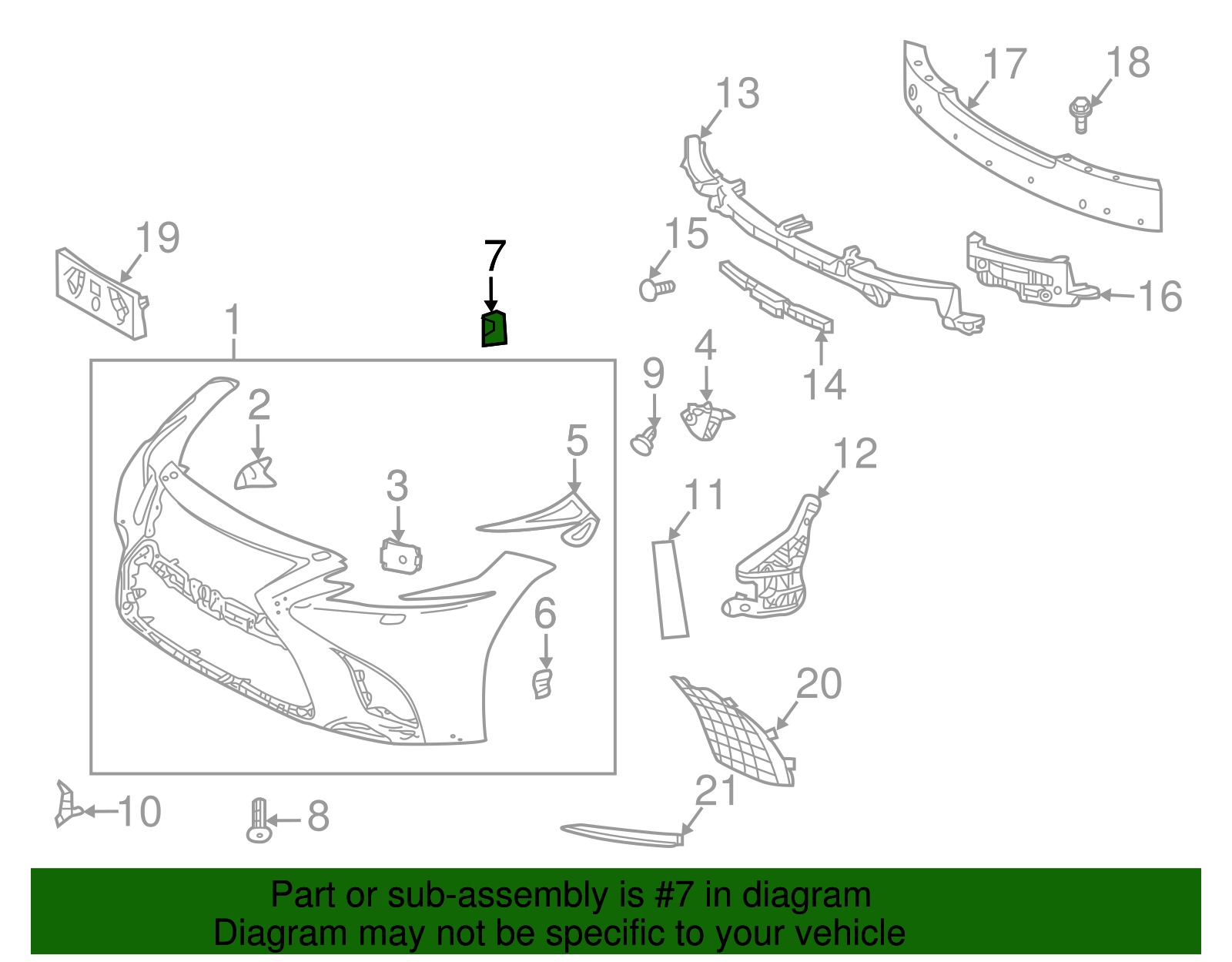 52197-30040 - Bumper Cover Bracket 2006-2025 Lexus | Lexus of Stevens ...