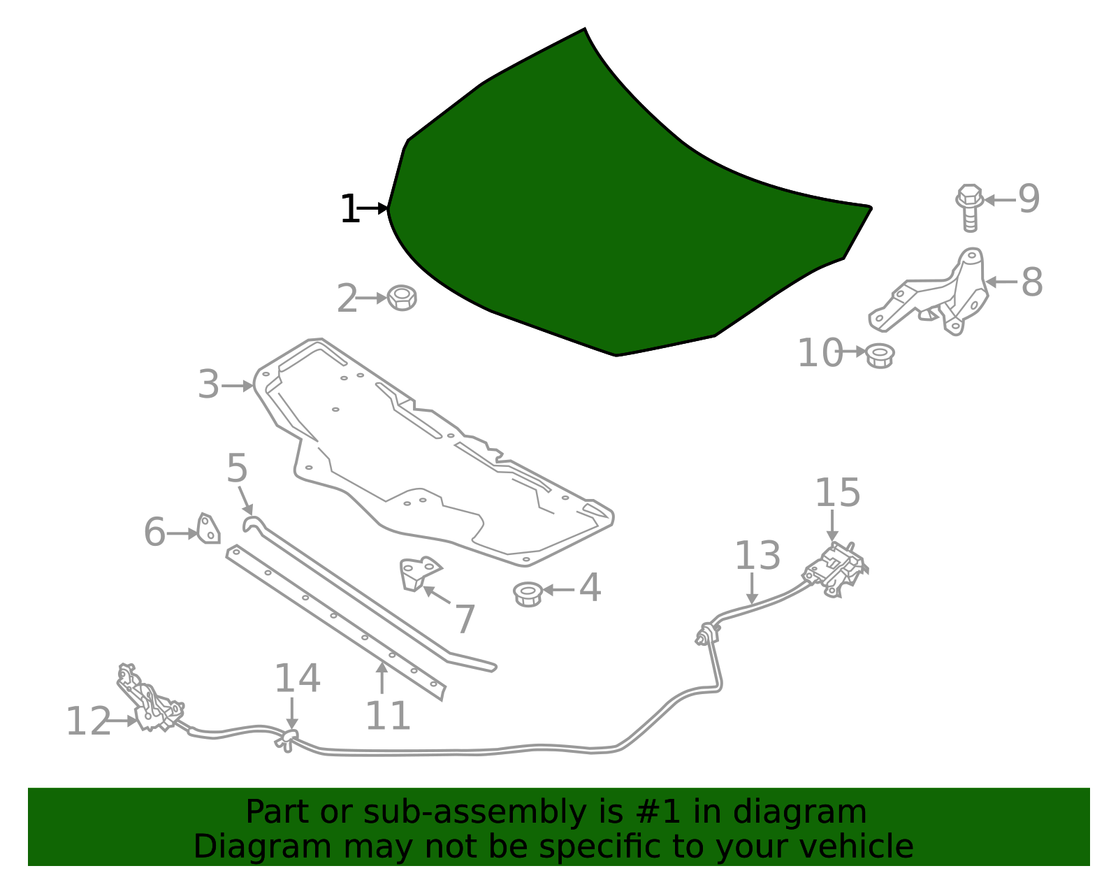 2013-2015 Nissan Sentra Hood Assembly FE100-3SGMA | TascaParts.com