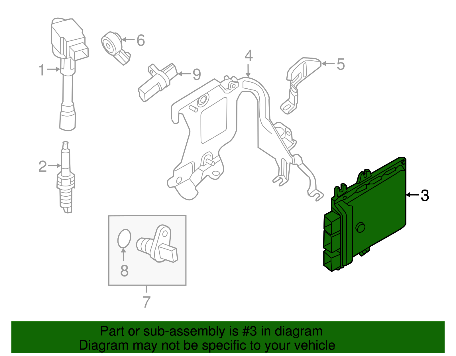 2017-2021 Nissan Engine Control Module (ECM) 23703-9DE0A | Team Nissan Inc.