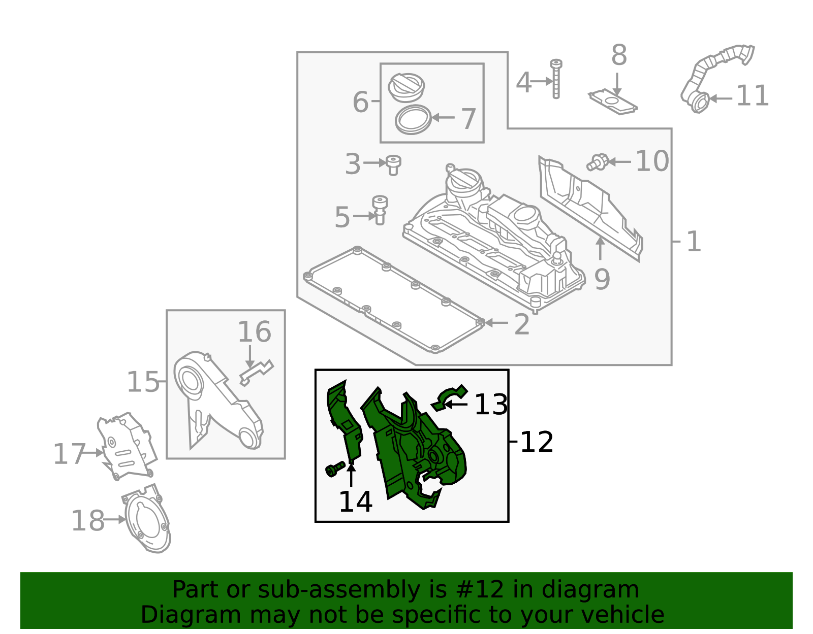 03L-109-145-B - Front Cover 2009-2015 Volkswagen | OEM VW Parts Haus