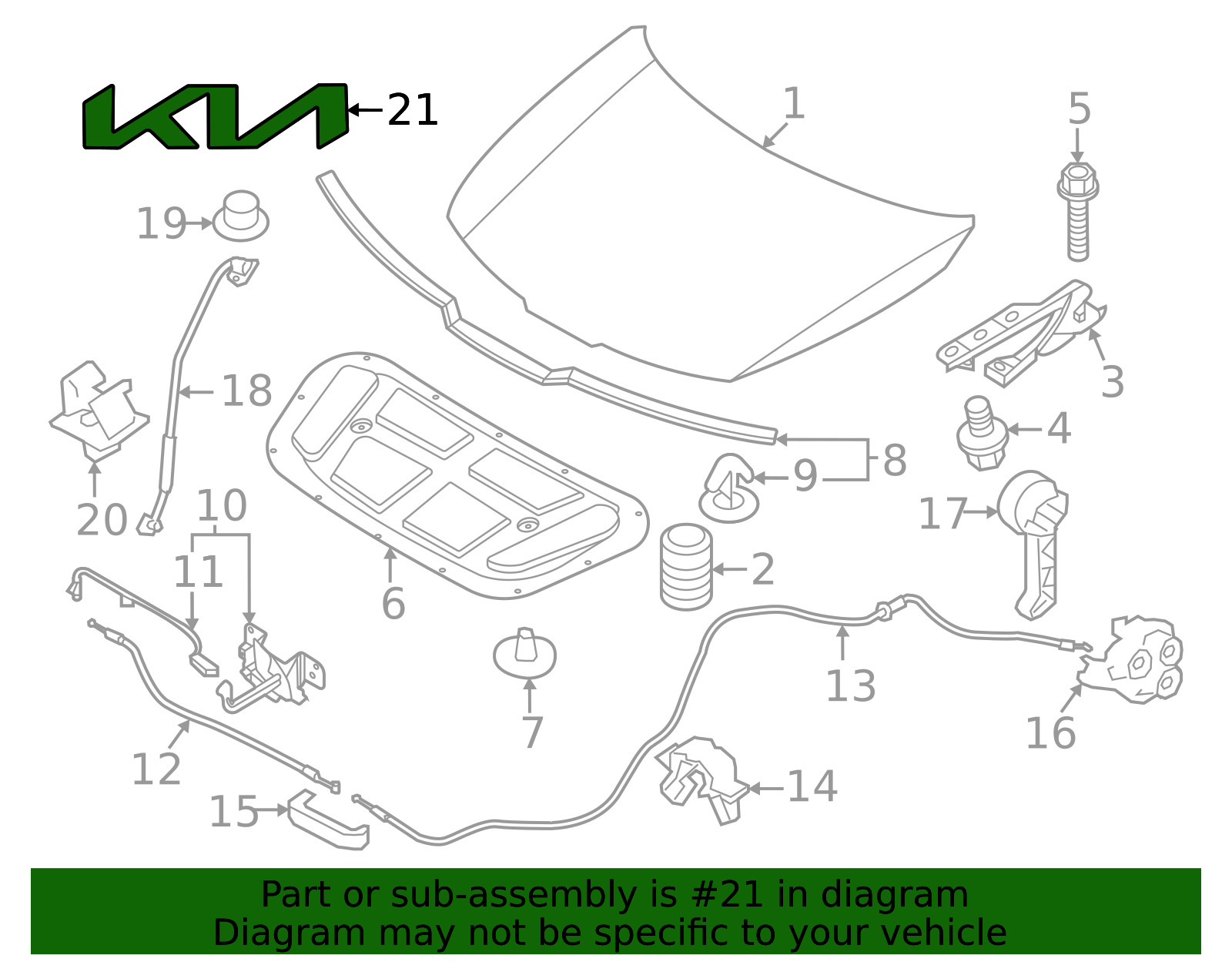 2023-2026 Kia Sportage Nameplate 86300-P1000 | TascaParts.com