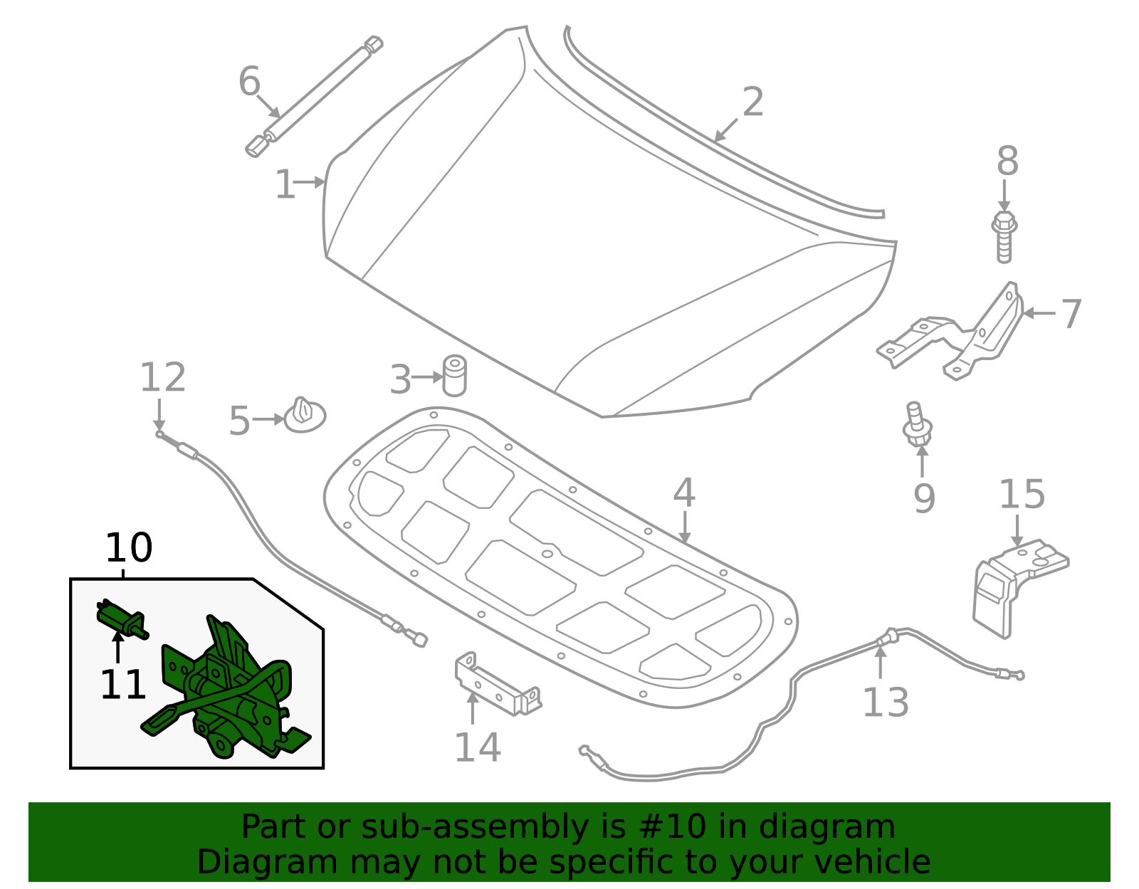 81130-BE000 - High-Quality Hood Latch for 2024-2025 Hyundai ...
