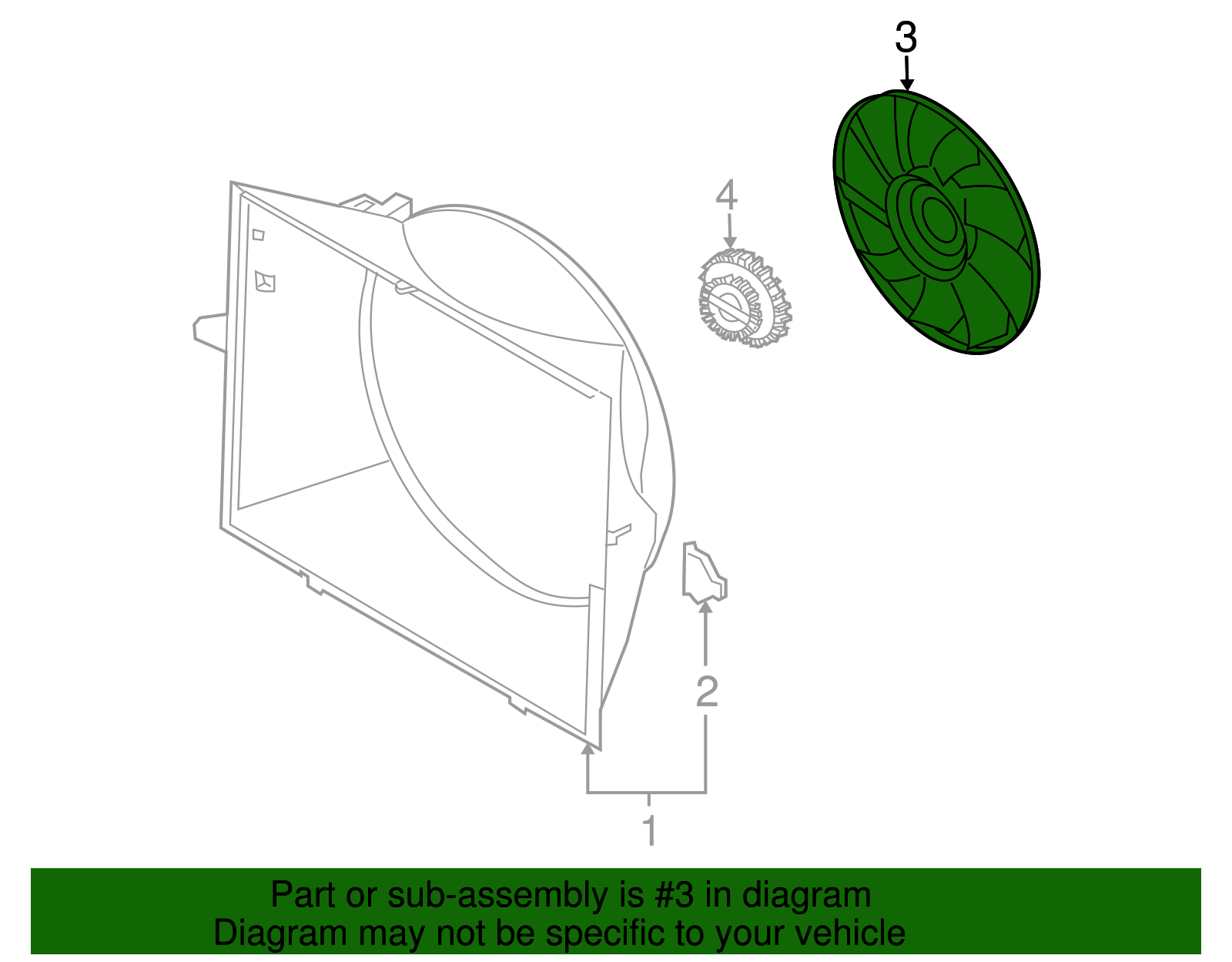 17-41-7-504-732 - Fan Blade - 2000-2008 BMW | BMW Parts Exchange